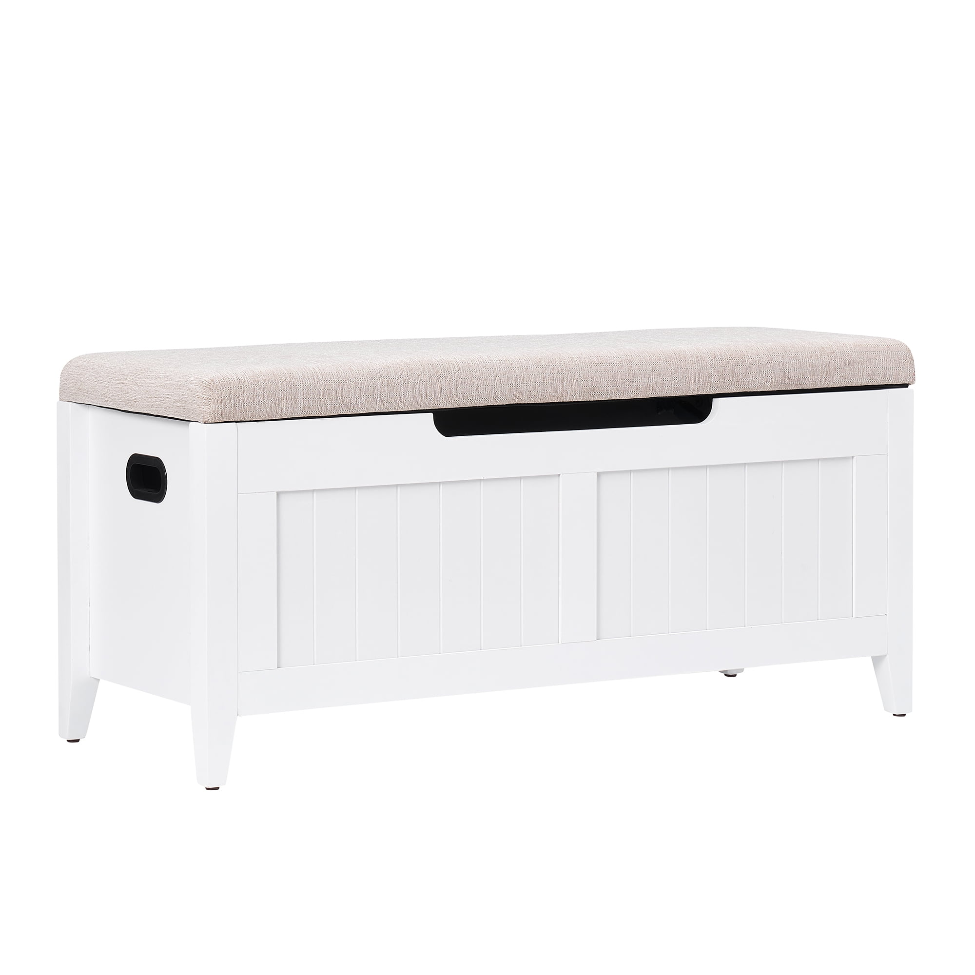 TEQIN Storage Chest,Entryway Storage Bench with Cushion Seat, Storage ...