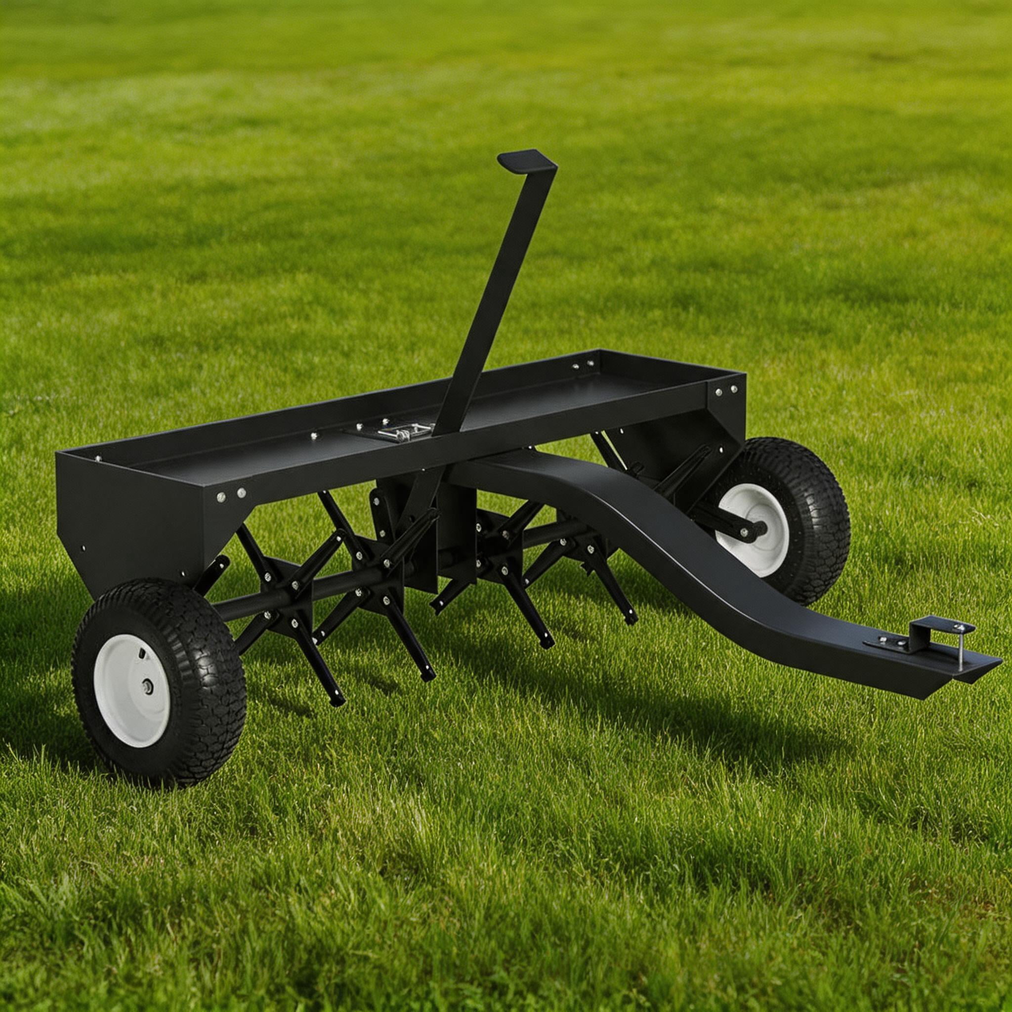 TEQIN Tow Behind Lawn Aerator,Tow Behind Aerator, Heavy Duty Plug ...