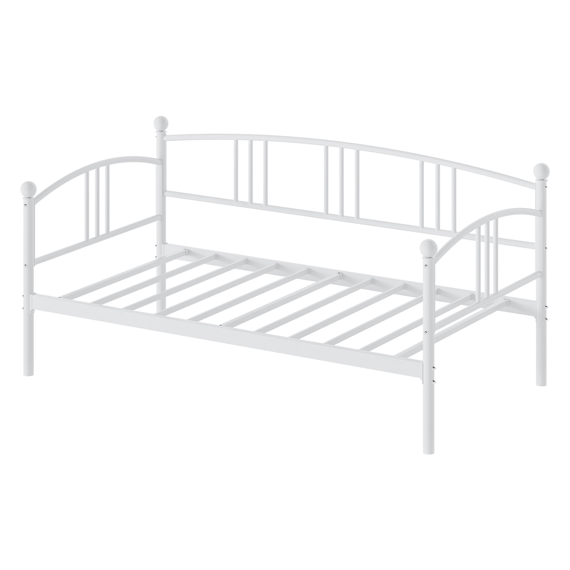 TEQIN Twin Daybed with Trundle Bed, Upholstered Day Bed with Floral ...
