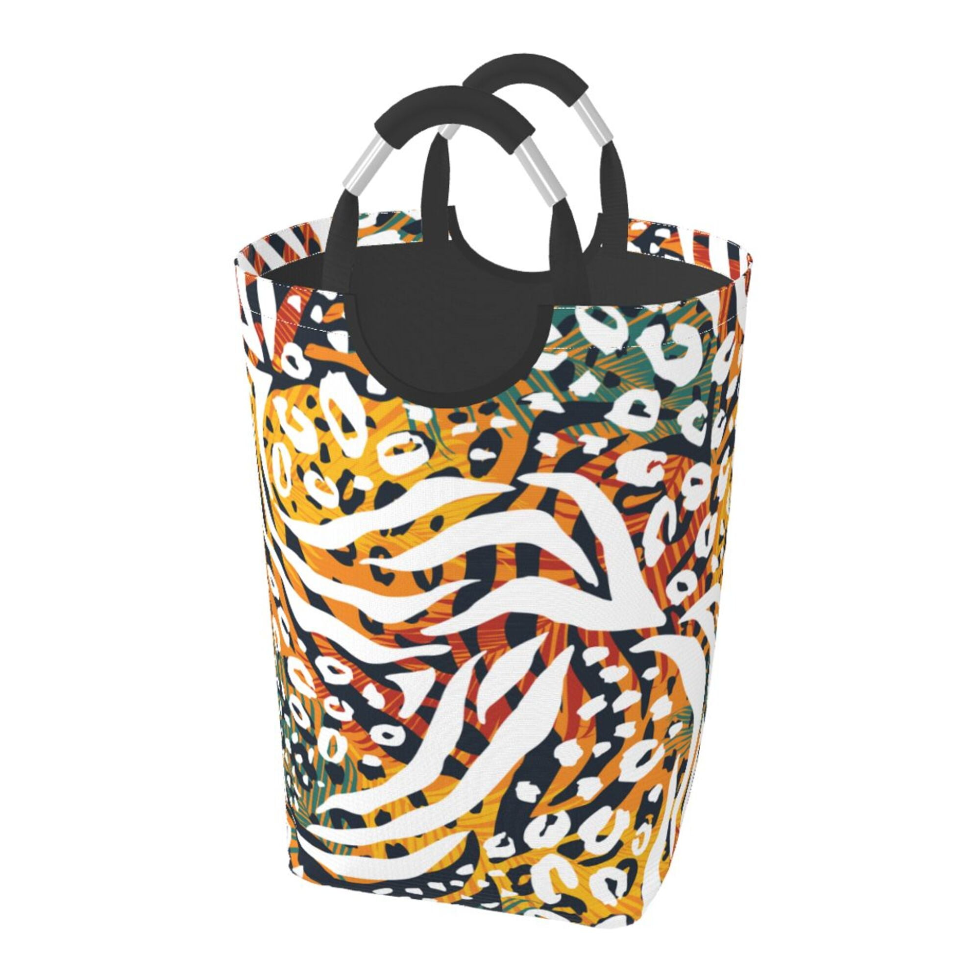 TEQUAN 50L Large Rectangular Laundry Hamper with Aluminum Handles ...