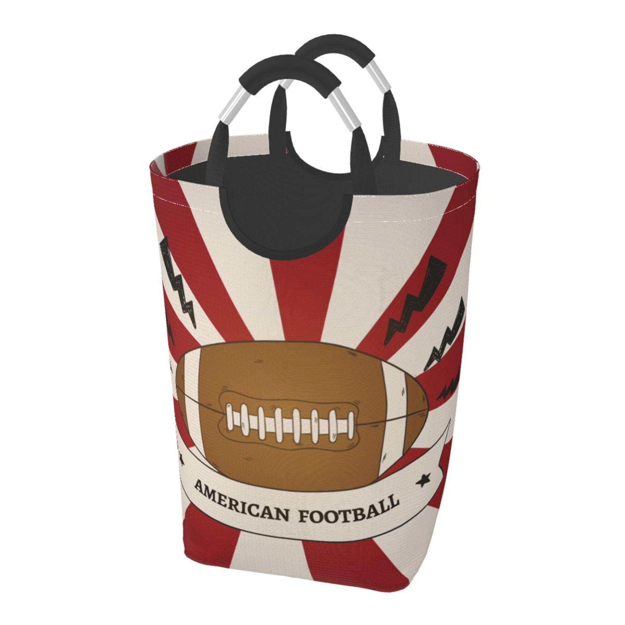 TEQUAN 50L Large Rectangular Laundry Hamper with Aluminum Handles ...