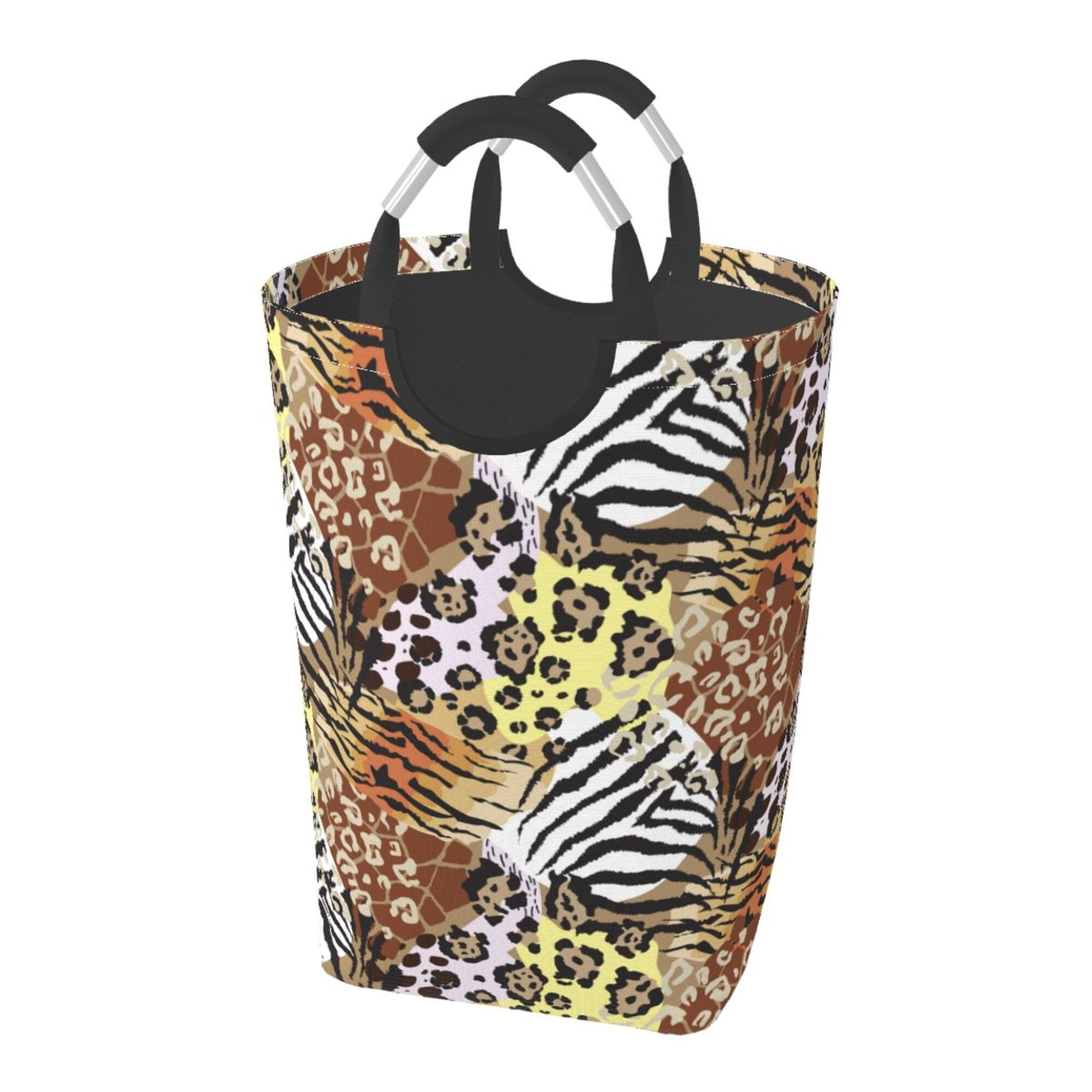 TEQUAN 50L Large Rectangular Laundry Hamper with Aluminum Handles ...