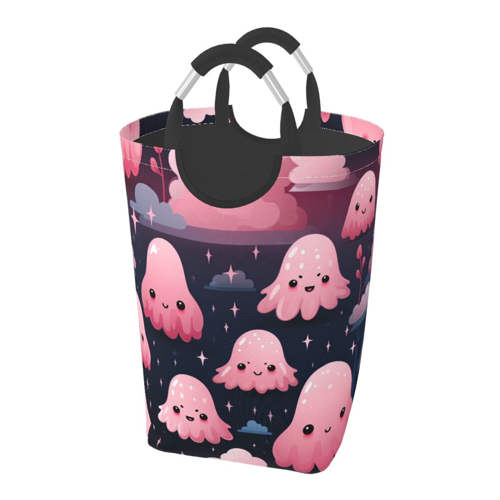 TEQUAN 50L Large Rectangular Laundry Hamper with Aluminum Handles ...