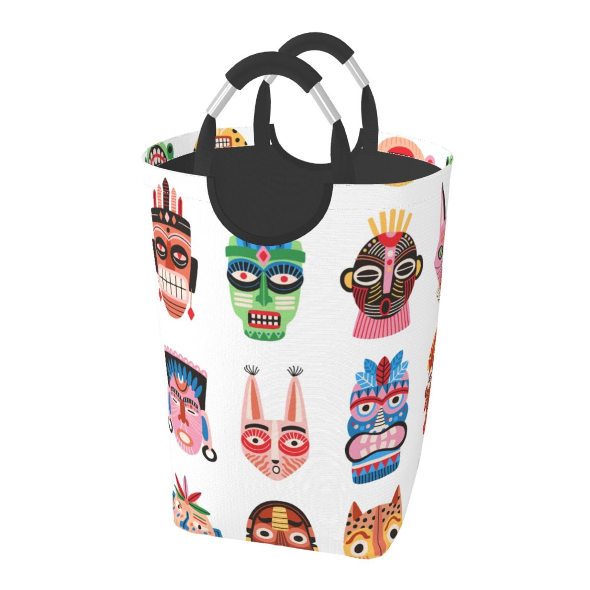 TEQUAN 50L Large Rectangular Laundry Hamper with Aluminum Handles ...