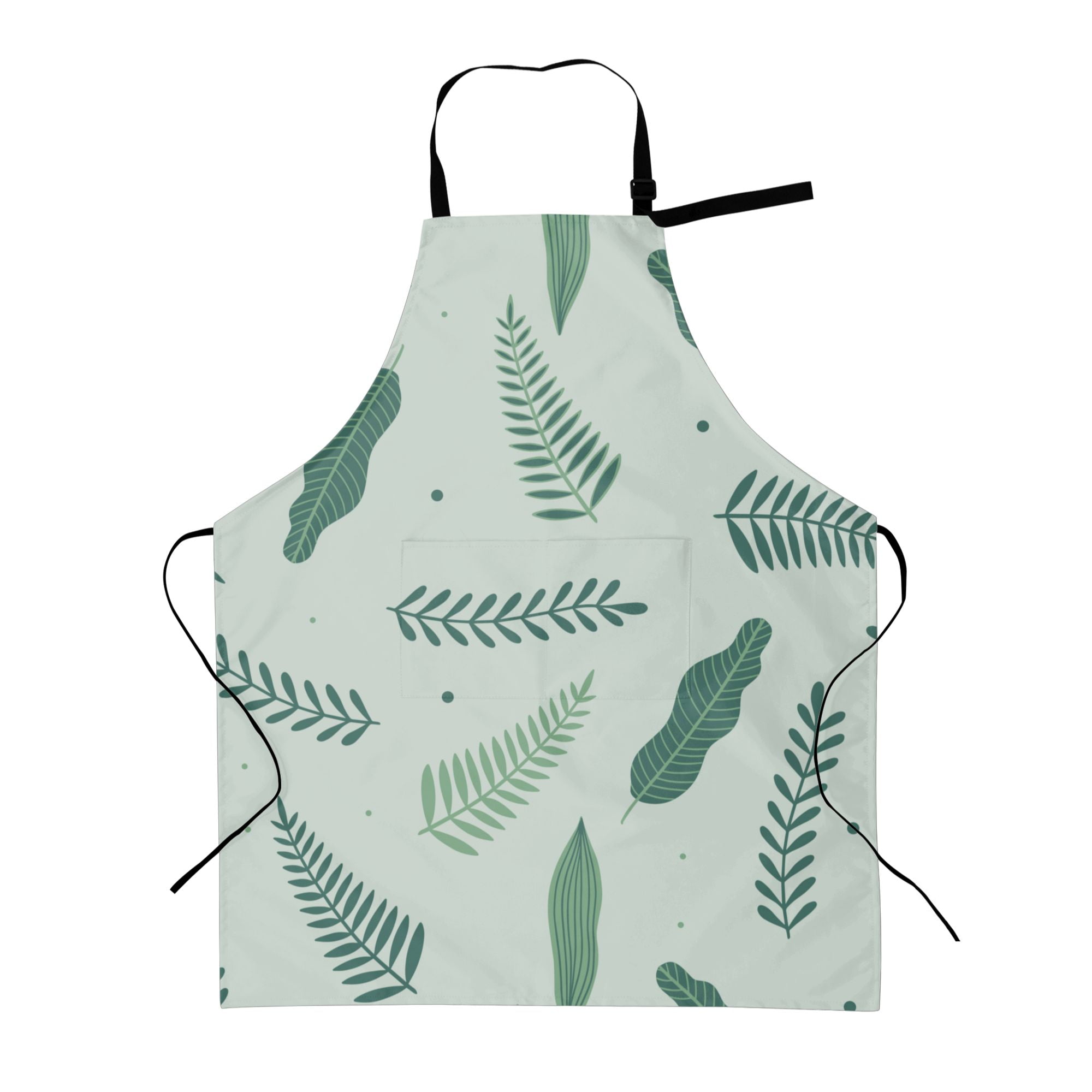 TEQUAN Adjustable Waterproof Apron with Pockets, Cartoon Flowers Leaves ...