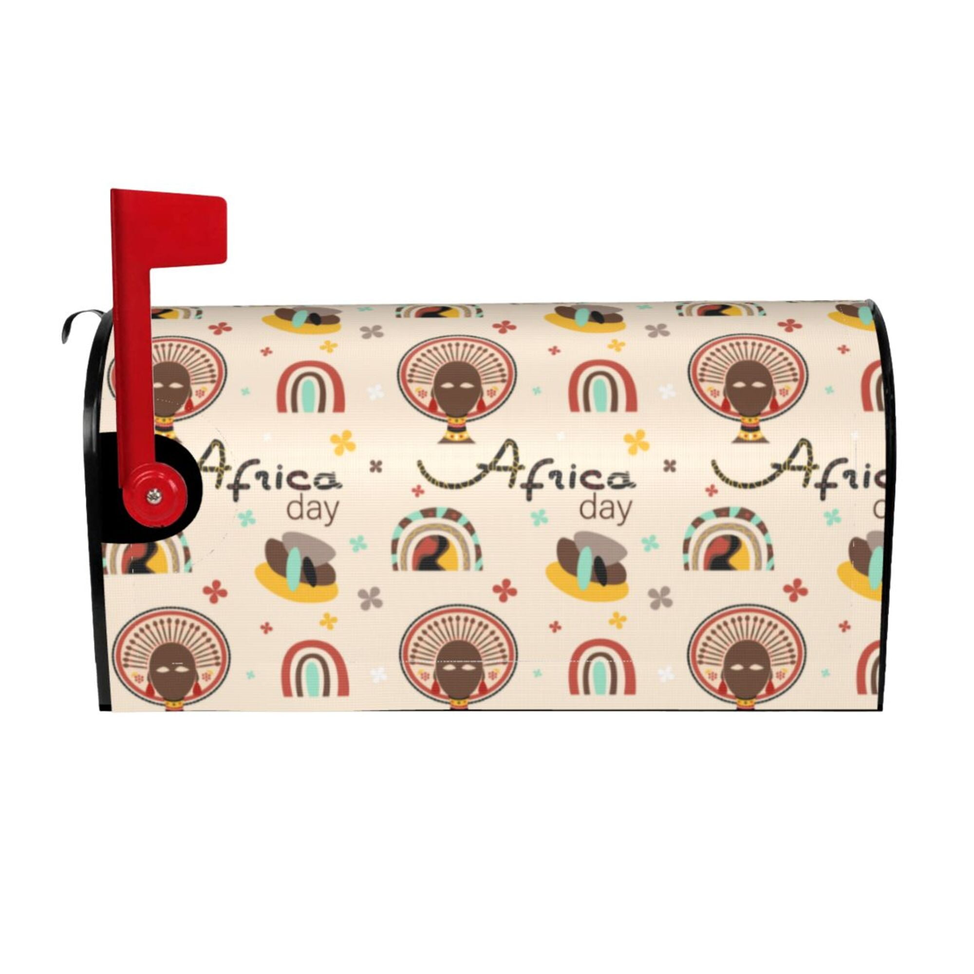TEQUAN African Traditional Tribal Symbols Magnetic Mailbox Cover ...