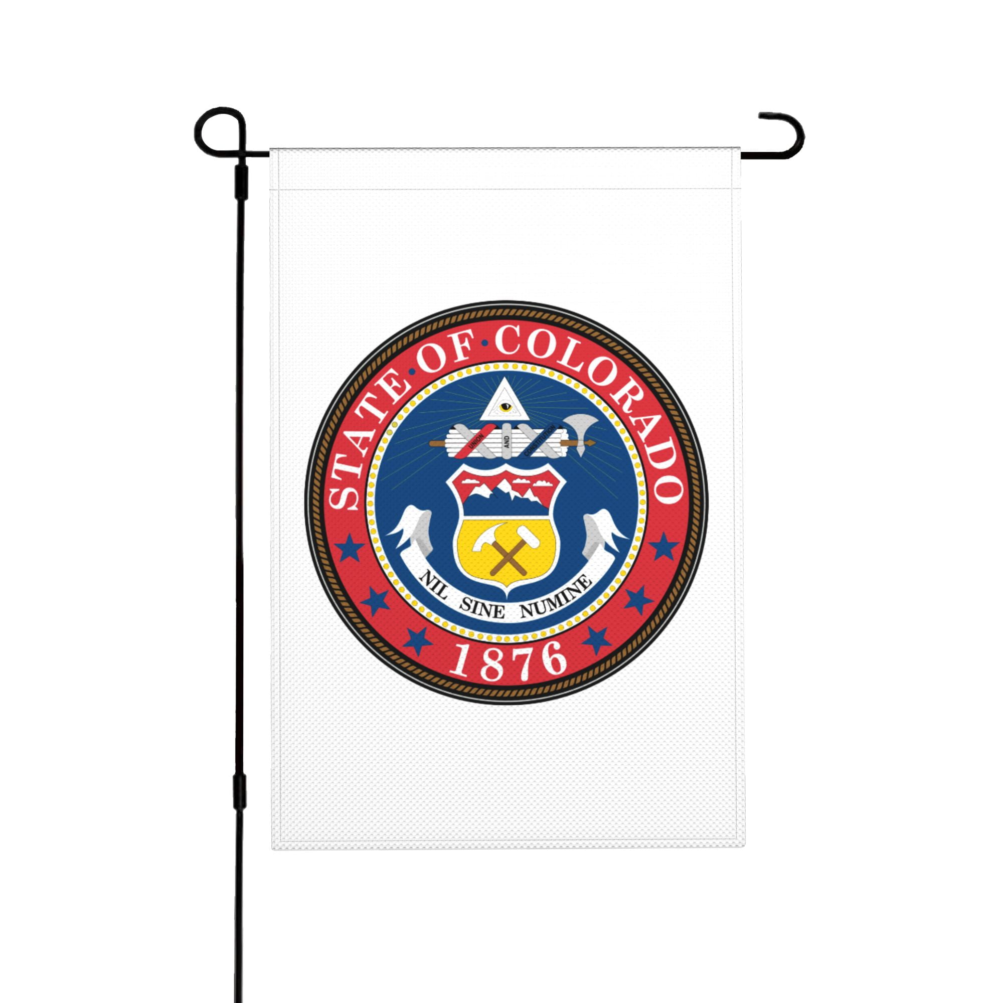 TEQUAN American Colorado State Flag Garden Flags, 18 x 12 inch Double ...
