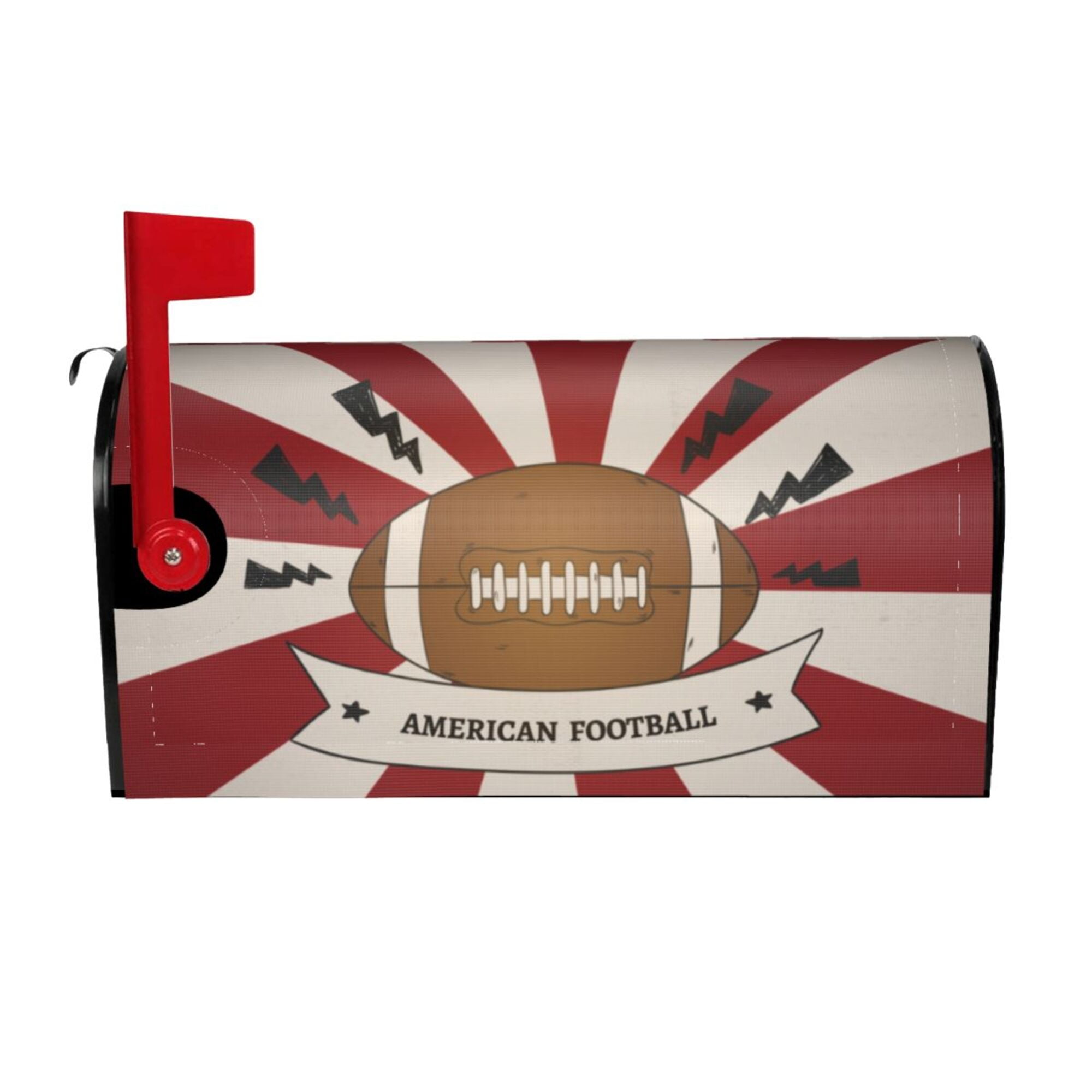 TEQUAN American Football Match Sports Magnetic Mailbox Cover, Mailbox ...