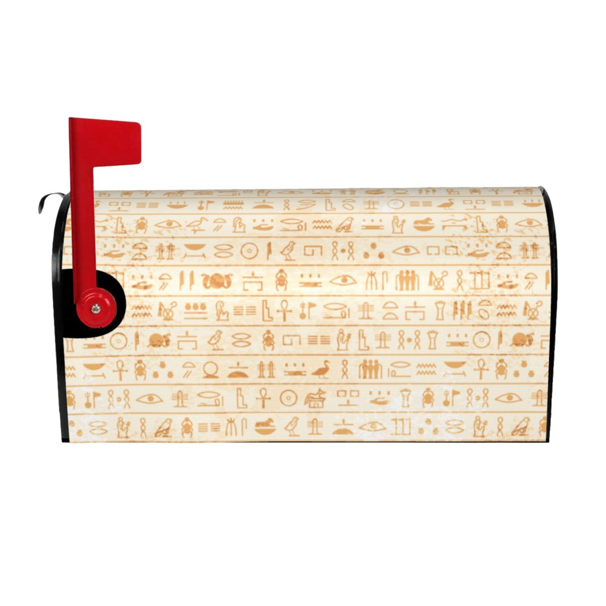 TEQUAN Ancient Egypt Hieroglyphs Magnetic Mailbox Cover, Mailbox Wraps ...