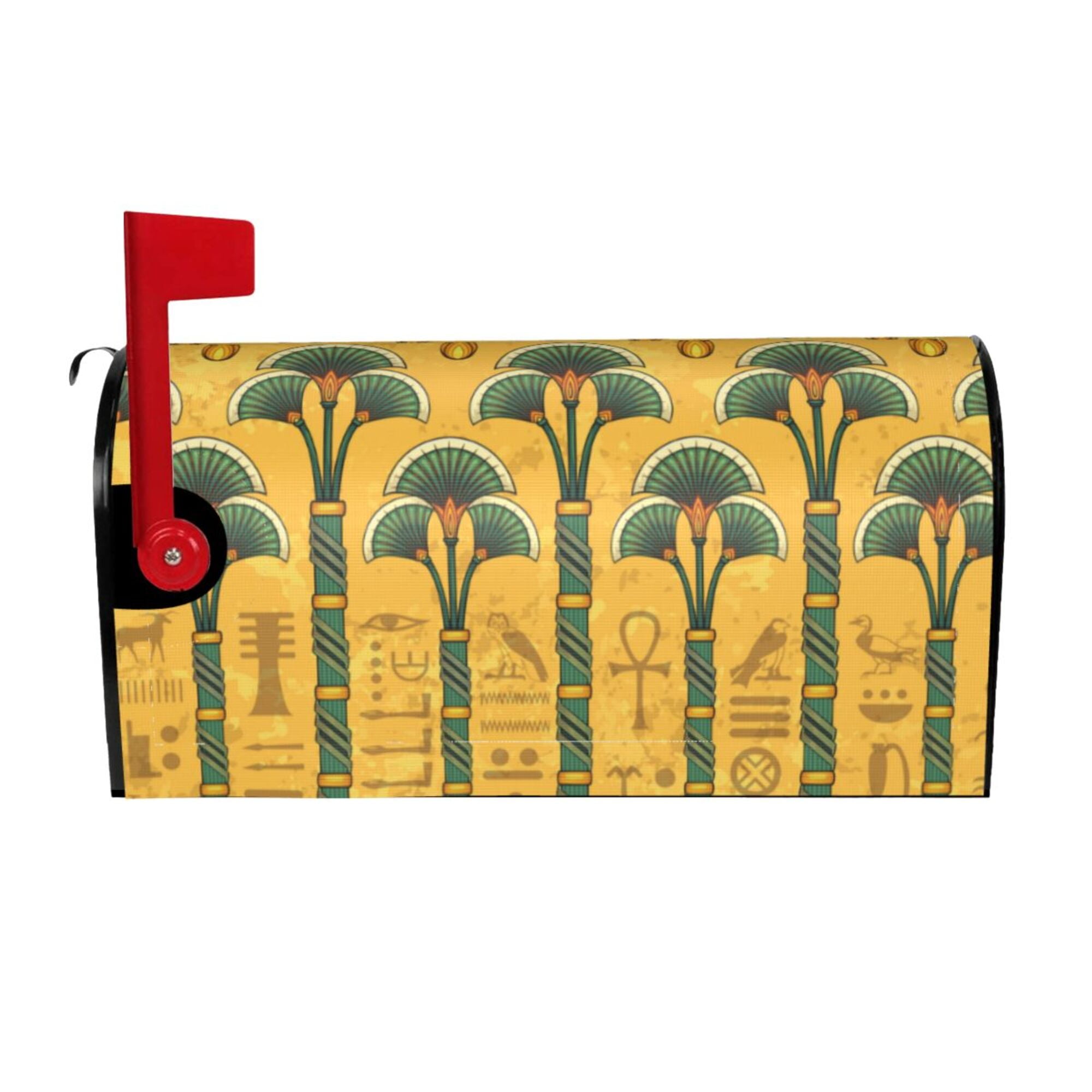 TEQUAN Ancient Egypt Symbols Hieroglyphics Magnetic Mailbox Cover ...