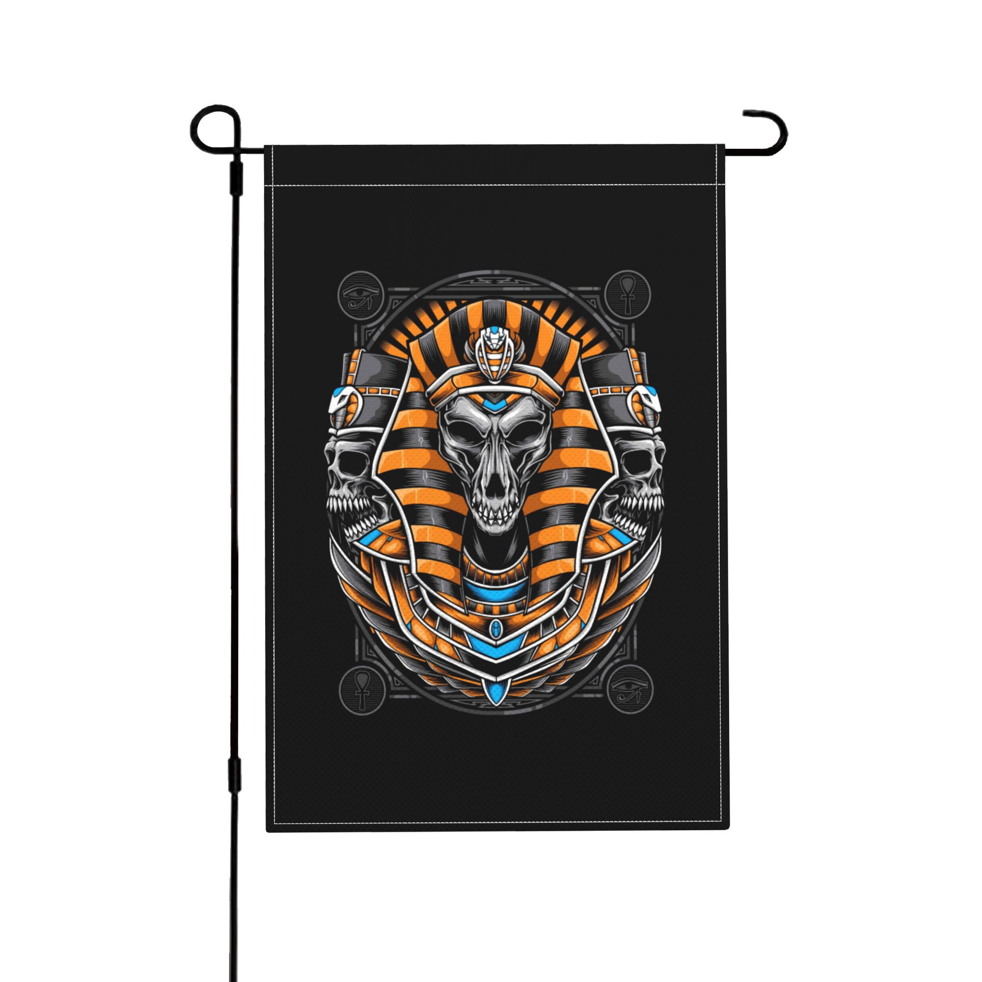 TEQUAN Ancient Myth Anubis Skulls Garden Flags, 18 x 12 inch Double ...