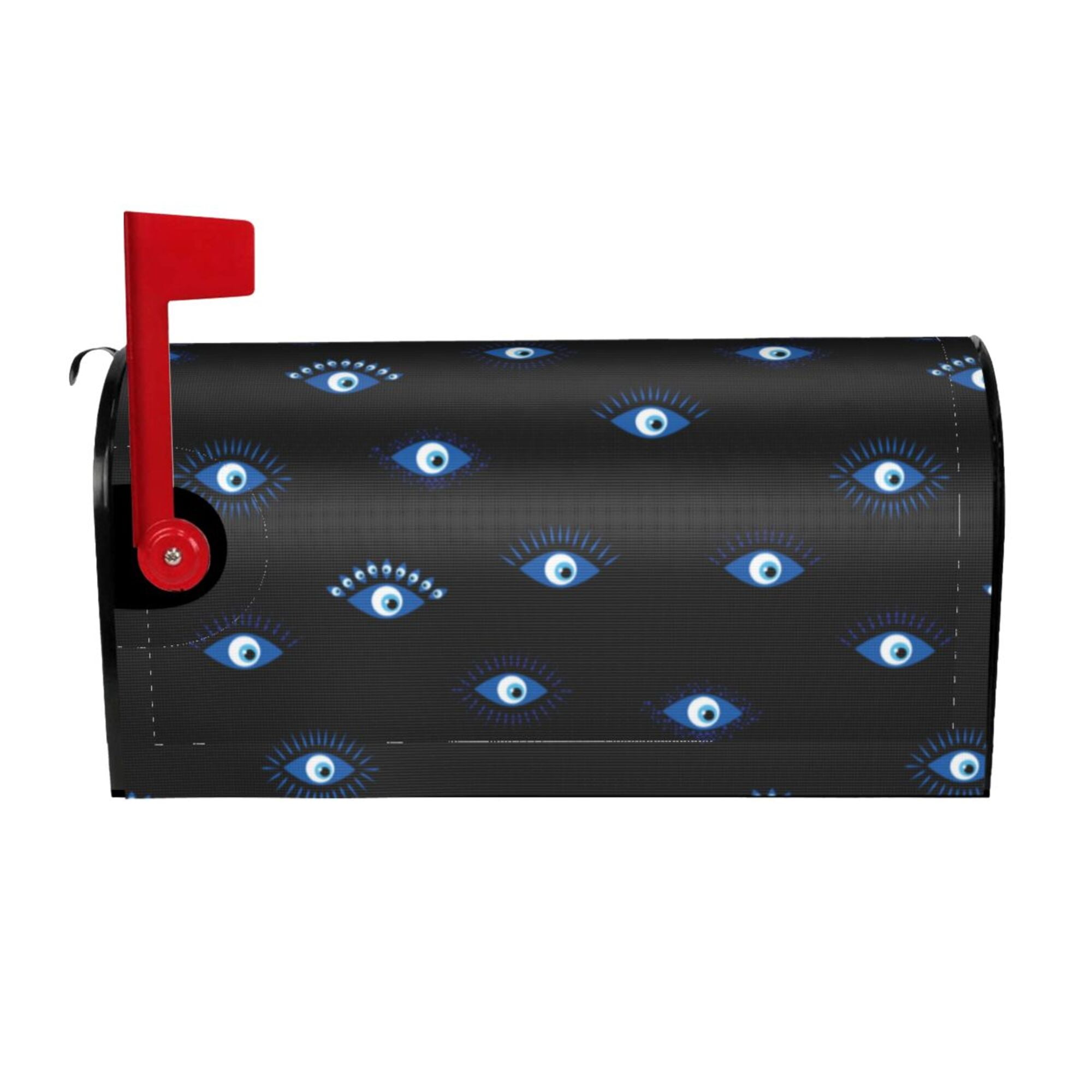 TEQUAN Blue Evil Eyes Magnetic Mailbox Cover, Mailbox Wraps Standard ...