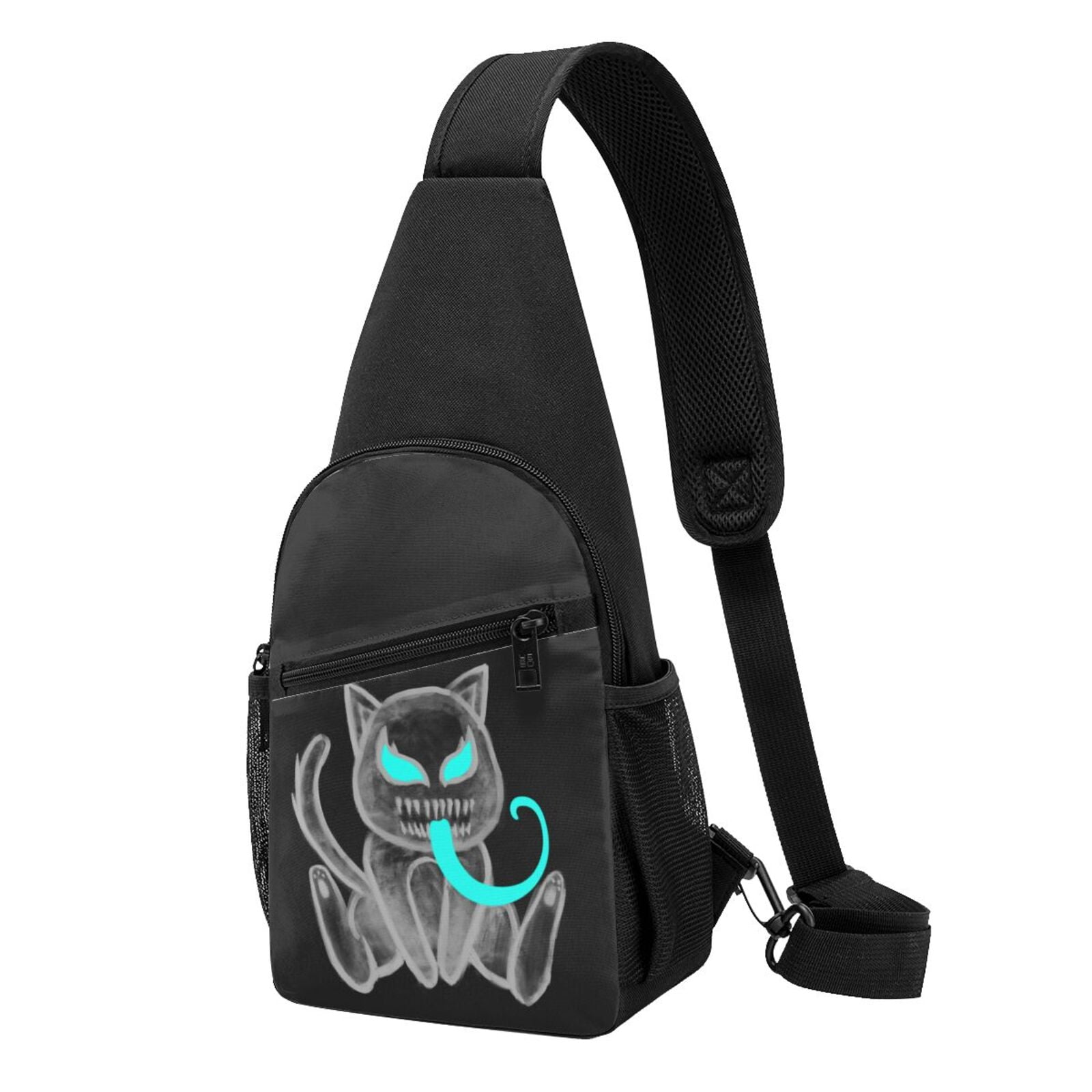 TEQUAN Crossbody Bag Chest Pack, Horror Dark Venom Pattern Sling Bags ...