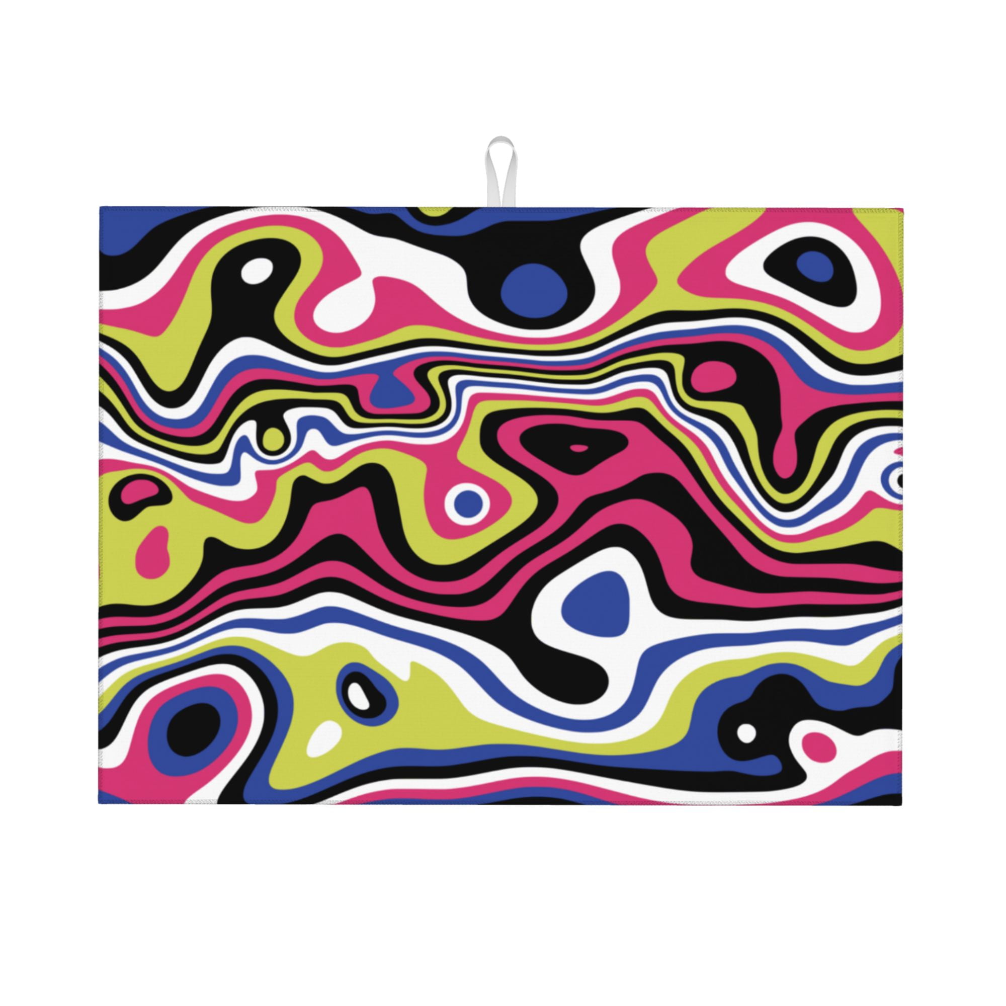 TEQUAN Dish Drying Mat for Kitchen Counter, Microfiber Super Absorbent ...