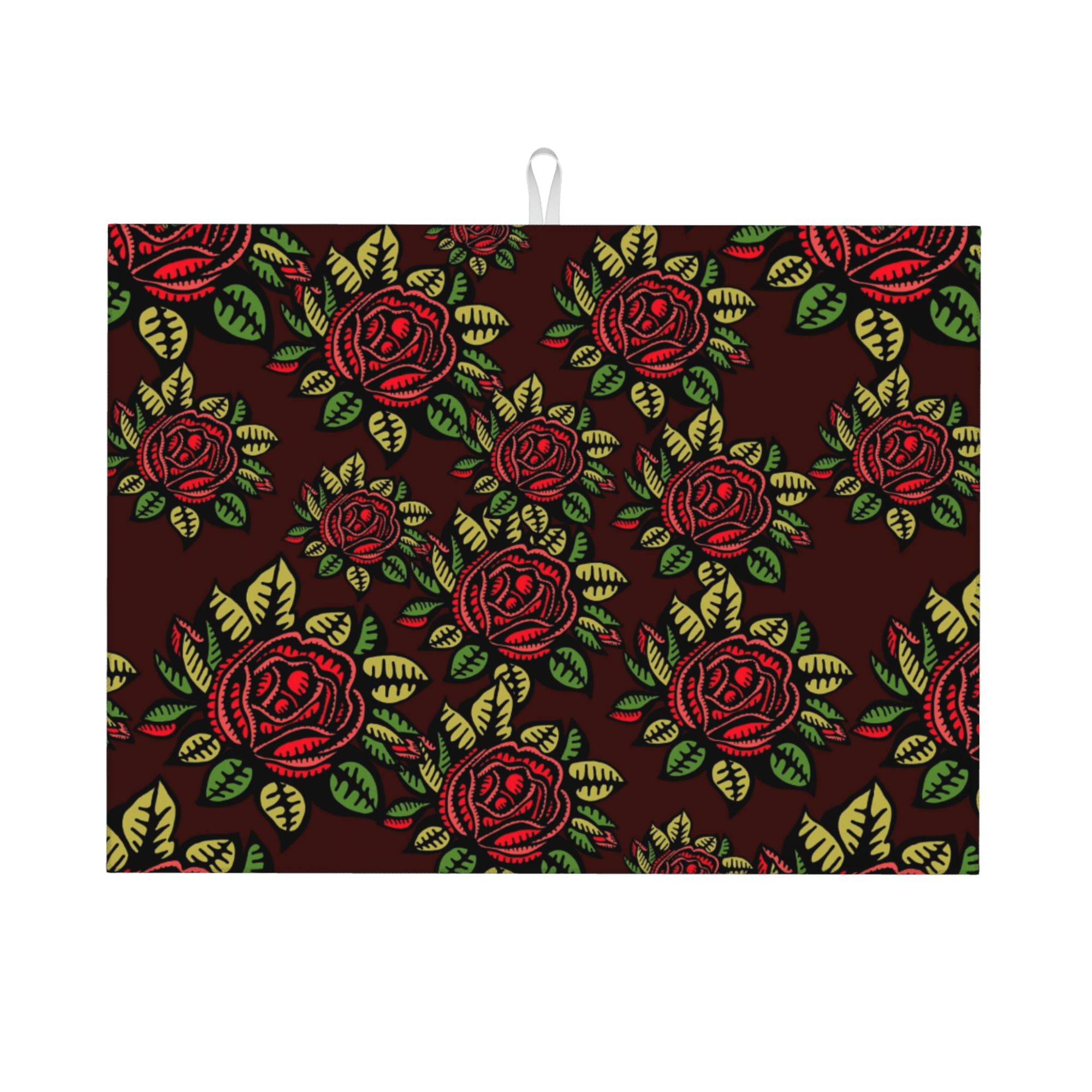 TEQUAN Dish Drying Mat for Kitchen Counter, Microfiber Super Absorbent ...