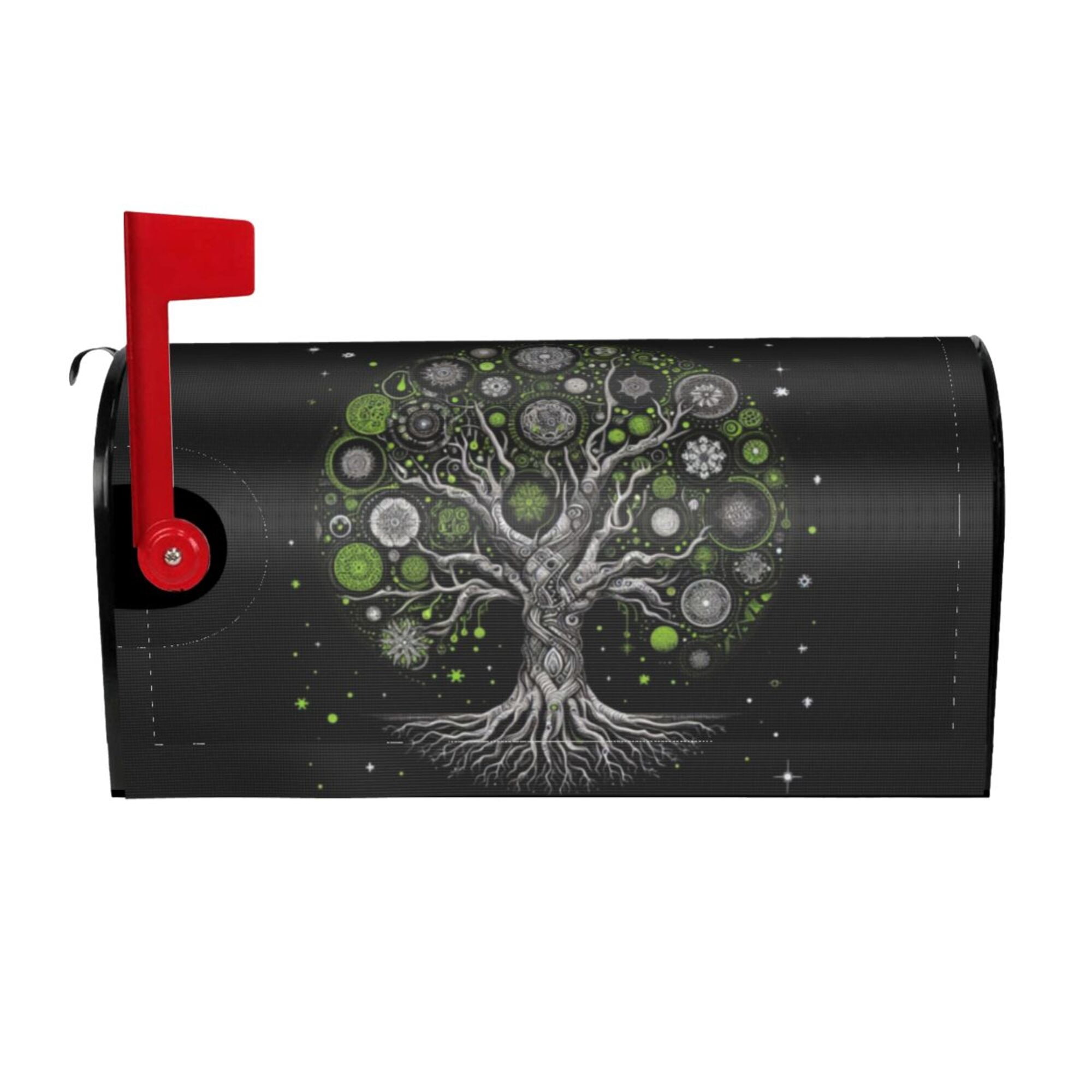 TEQUAN Fantasy Tree of Life Magnetic Mailbox Cover, Mailbox Wraps ...