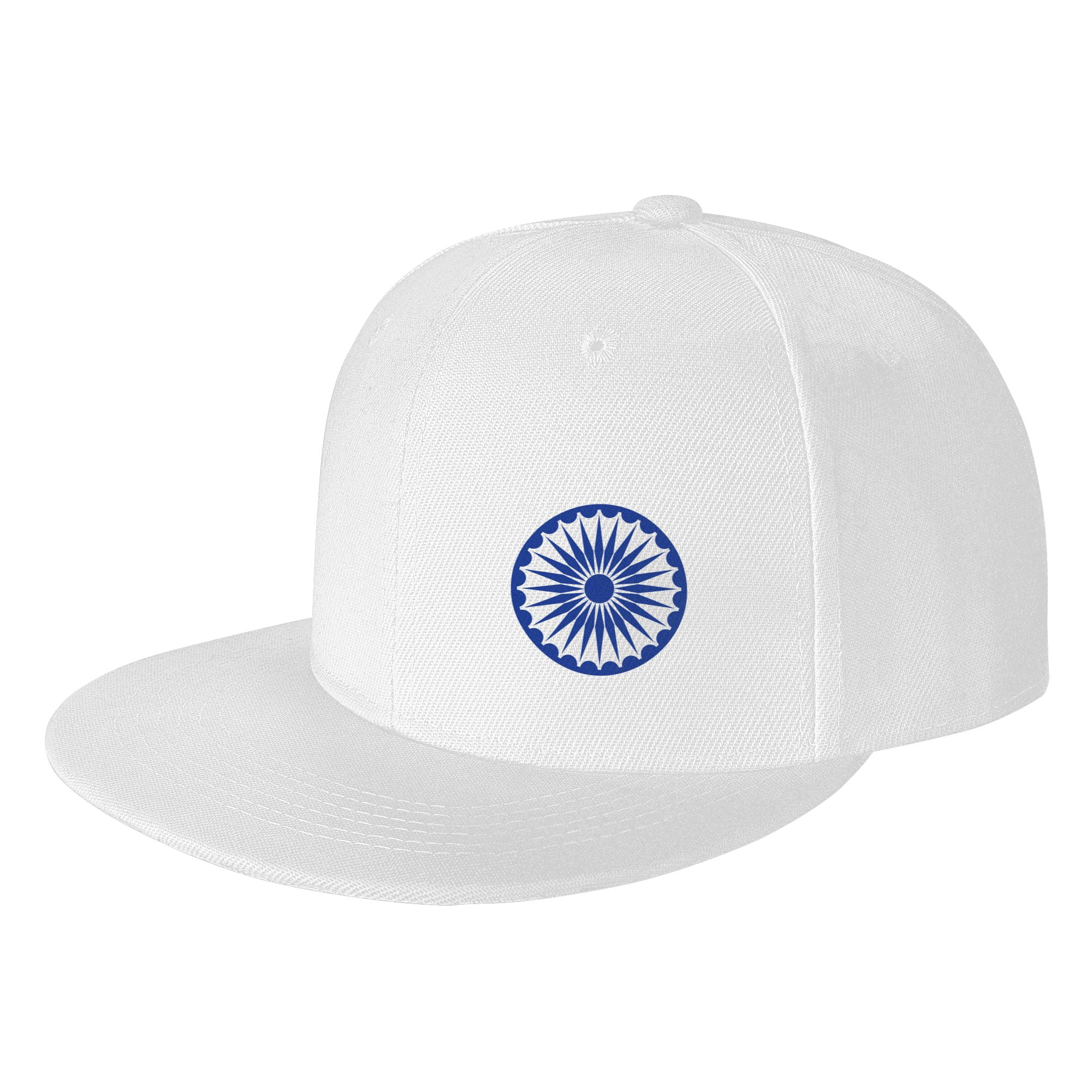 TEQUAN Flat Brim Hat Snapback Hats, Blue Chakra Mandala Pattern ...