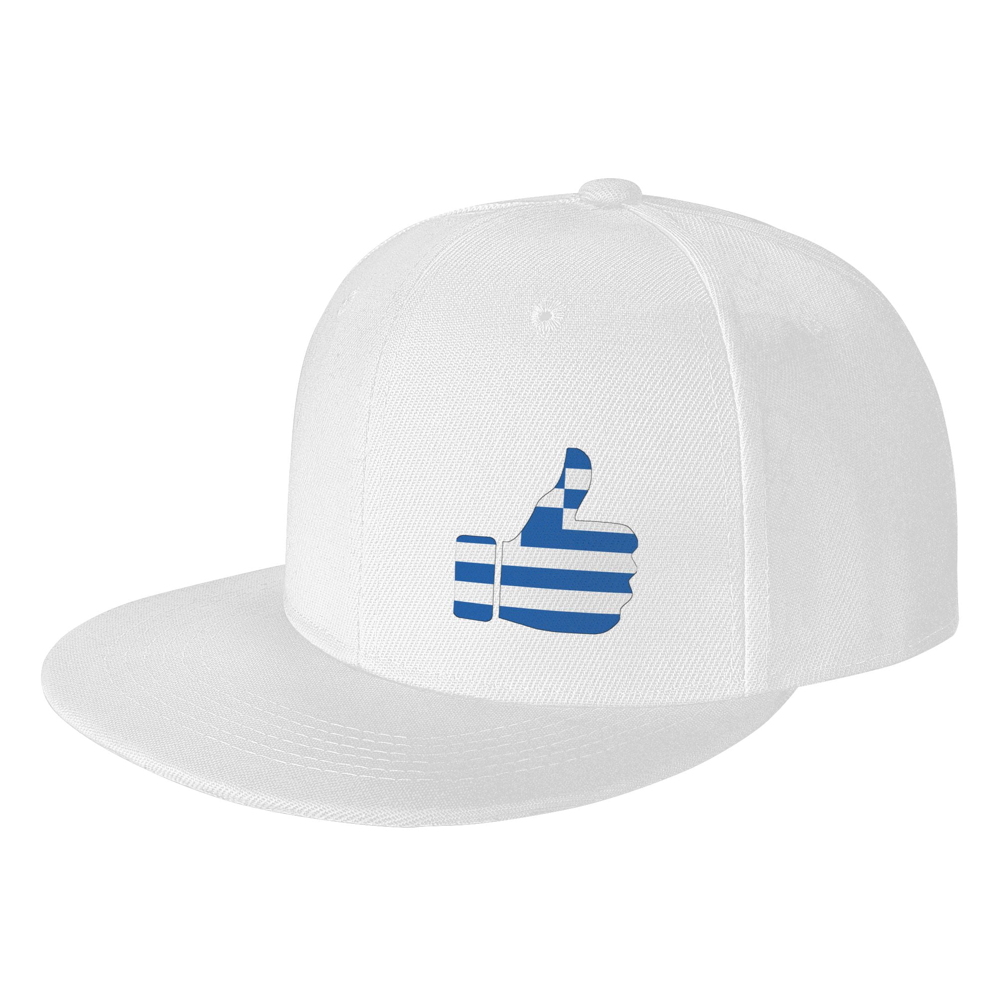 TEQUAN Flat Brim Hat Snapback Hats, Greece National Hand Flag Pattern ...