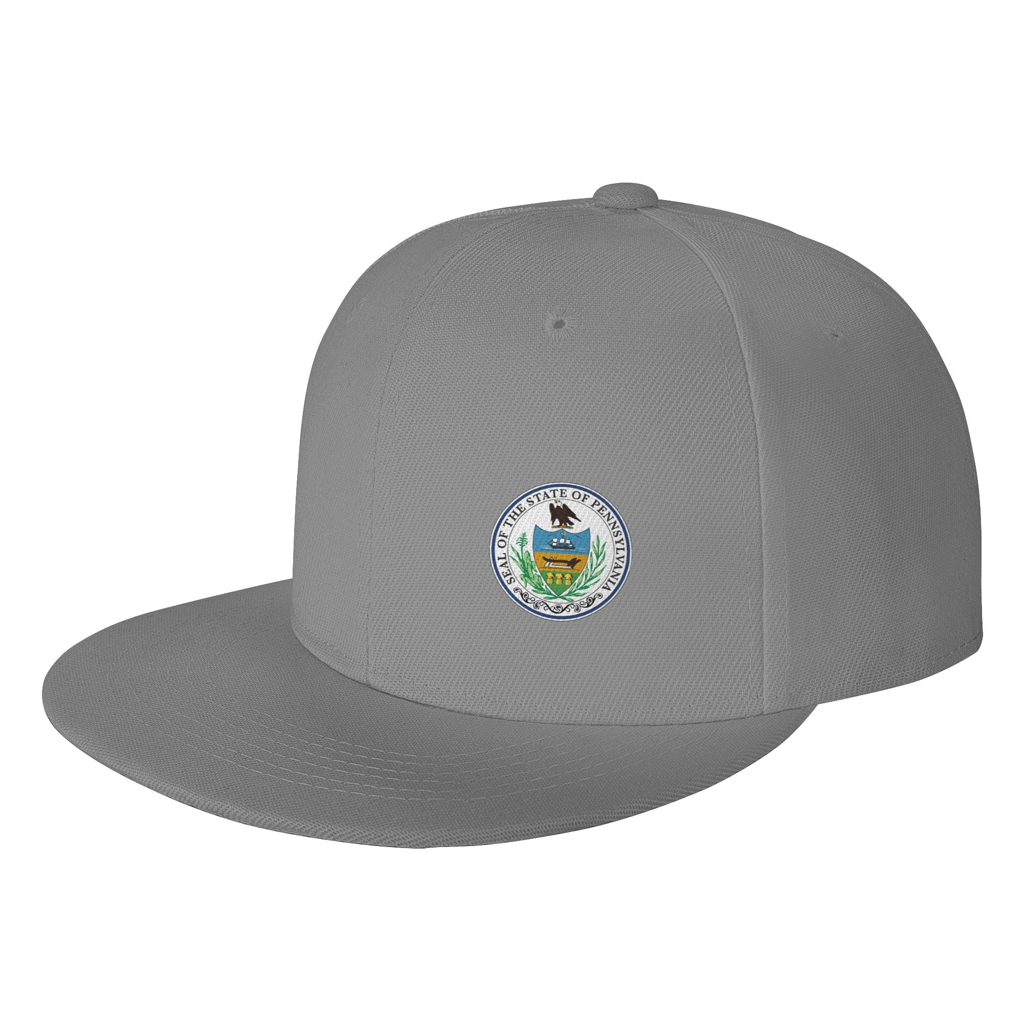 TEQUAN Flat Brim Hat Snapback Hats, Pennsylvania State Seal Flag ...