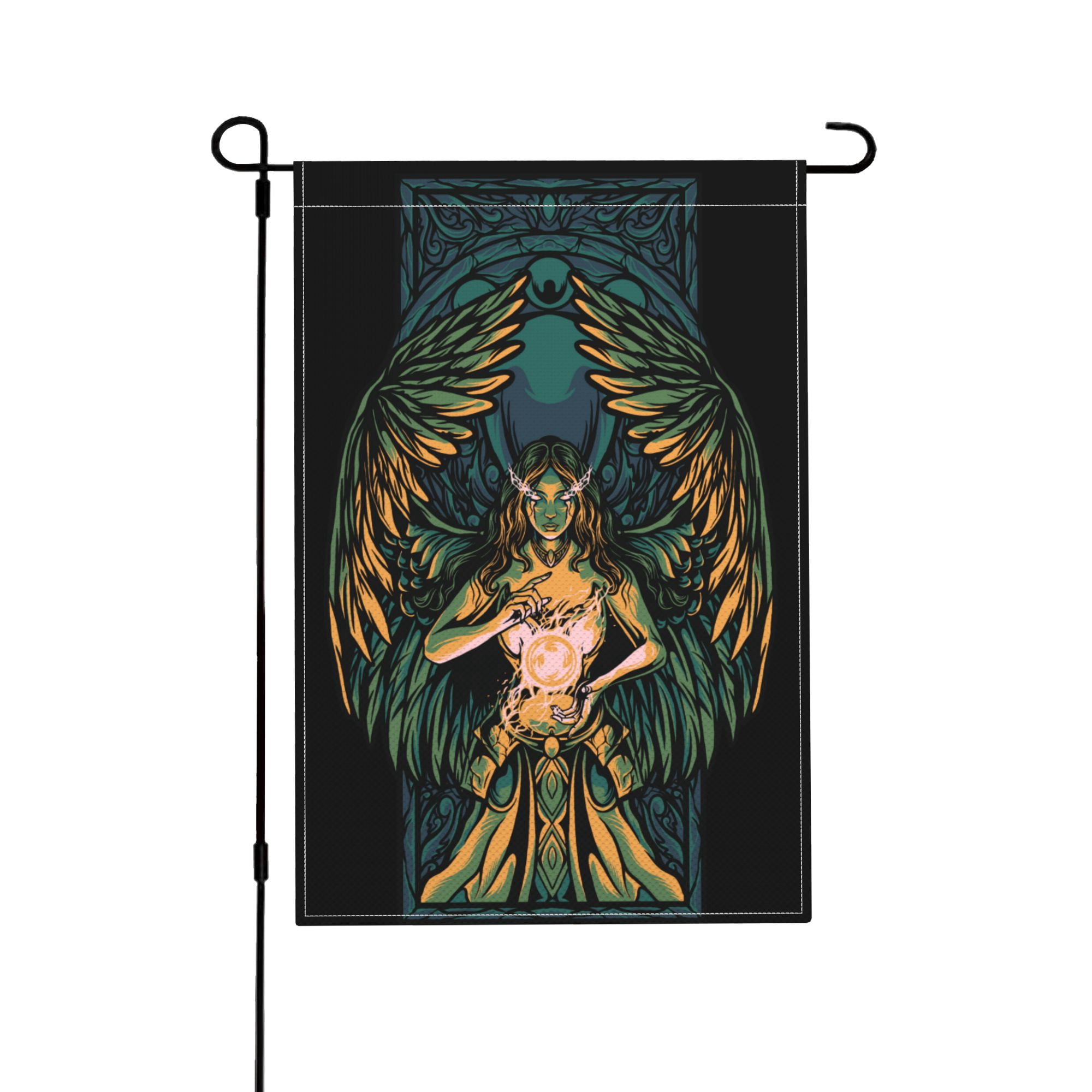 TEQUAN Guardian Angel Garden Flags, 18 x 12 inch Double Sided Linen ...