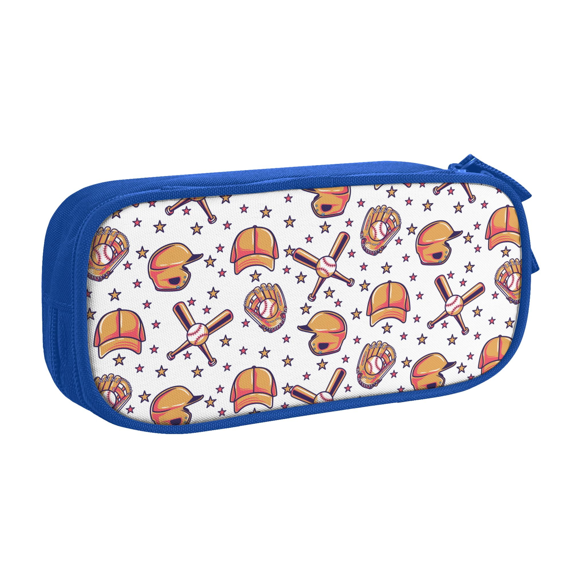 TEQUAN Large Capacity Pencil Case, American Baseball Softball Pattern ...