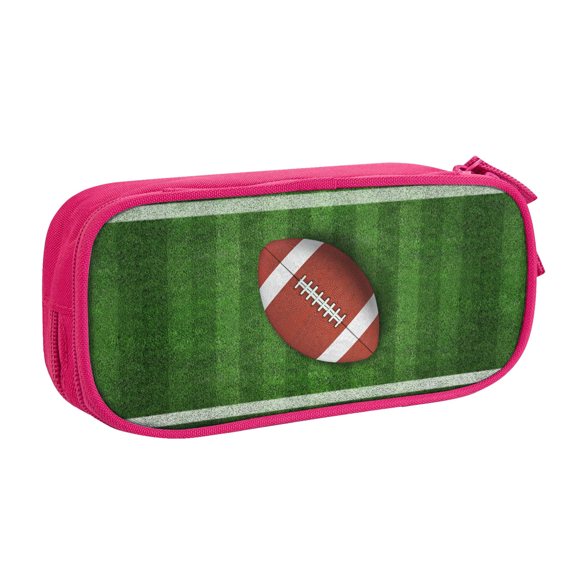 TEQUAN Large Capacity Pencil Case, American Football Field Pattern ...