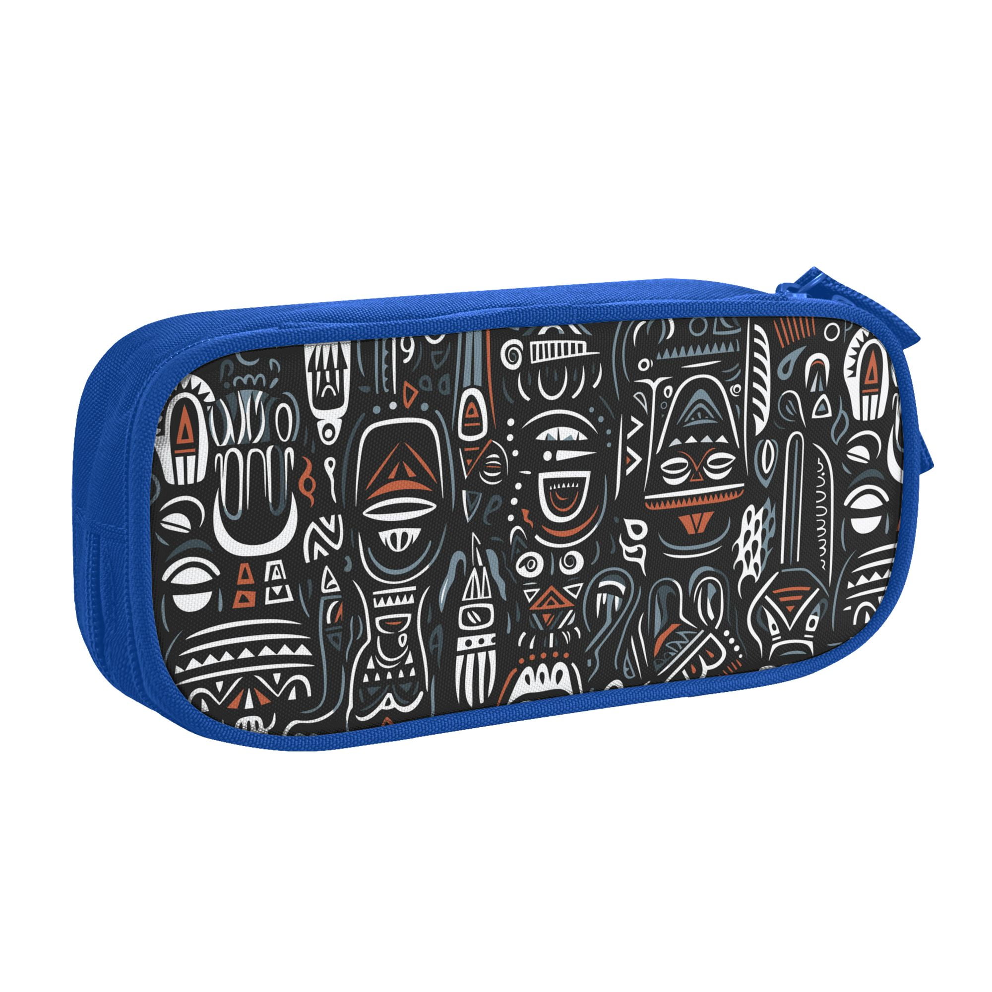 TEQUAN Large Capacity Pencil Case, Aztec Tribal Africa Ethnic Style ...
