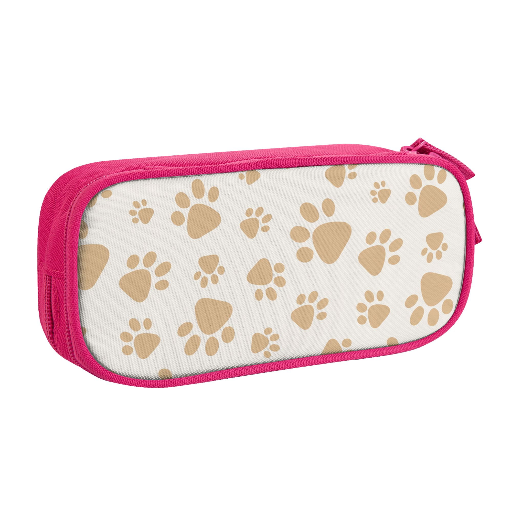 TEQUAN Large Capacity Pencil Case, Cute Paws Claw Print Animal Pattern ...
