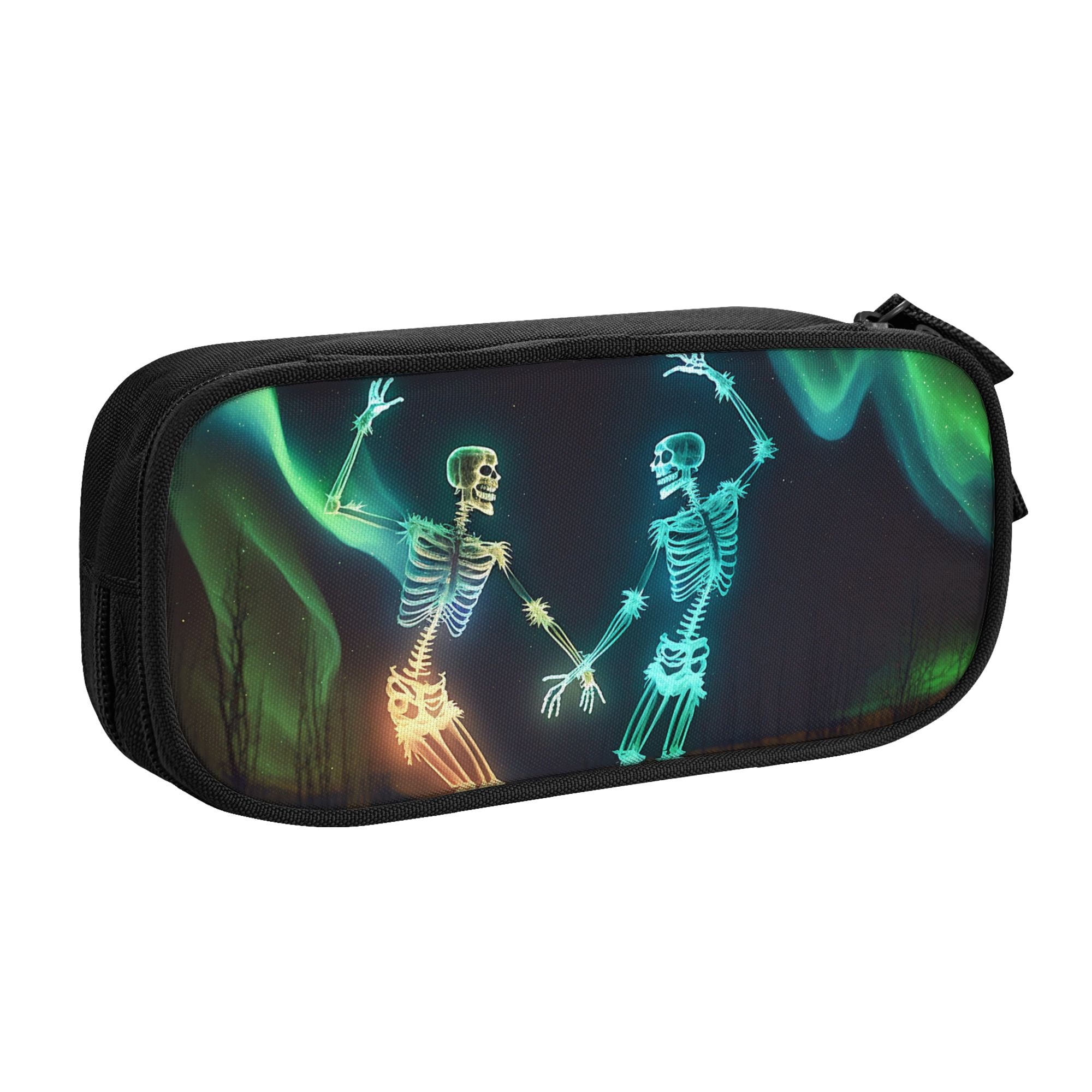 TEQUAN Large Capacity Pencil Case, Dancing Skeletons Couple Pattern ...