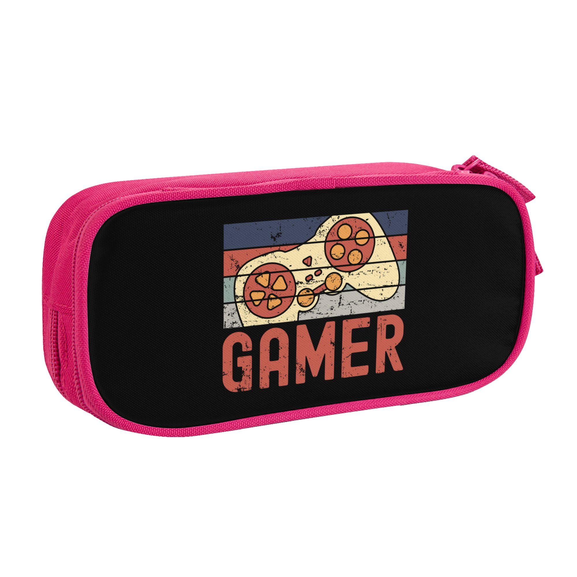 TEQUAN Large Capacity Pencil Case, Fun Gamepad Gamer Pattern Pencil ...