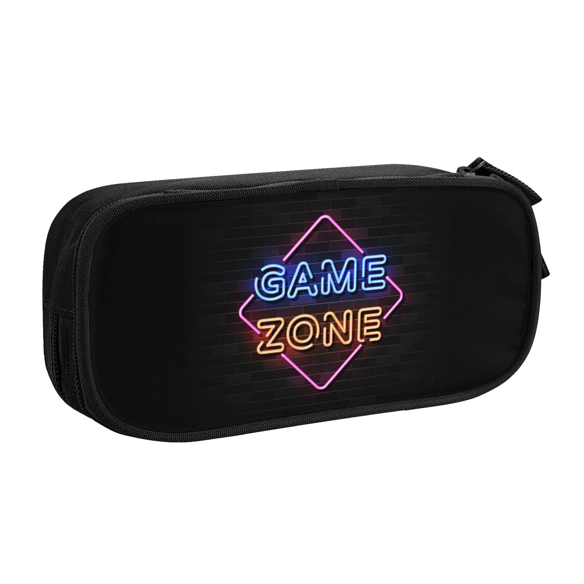 TEQUAN Large Capacity Pencil Case, Game Zone Neon Signs Pattern Pencil ...