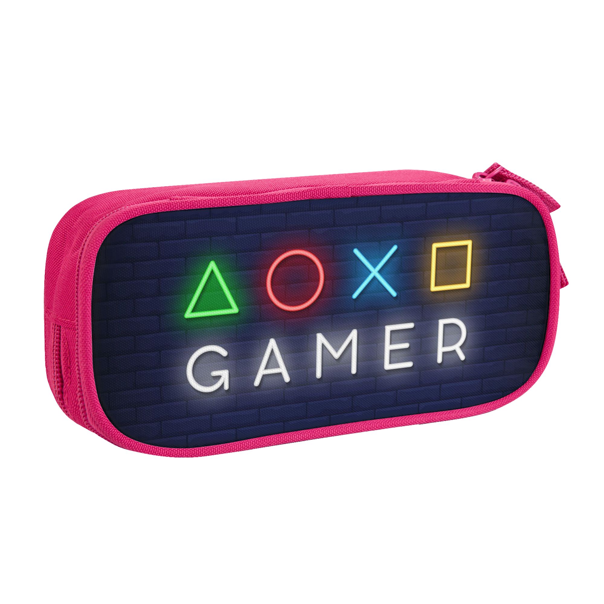 TEQUAN Large Capacity Pencil Case, Gamer Neon Signs Pattern Pencil ...