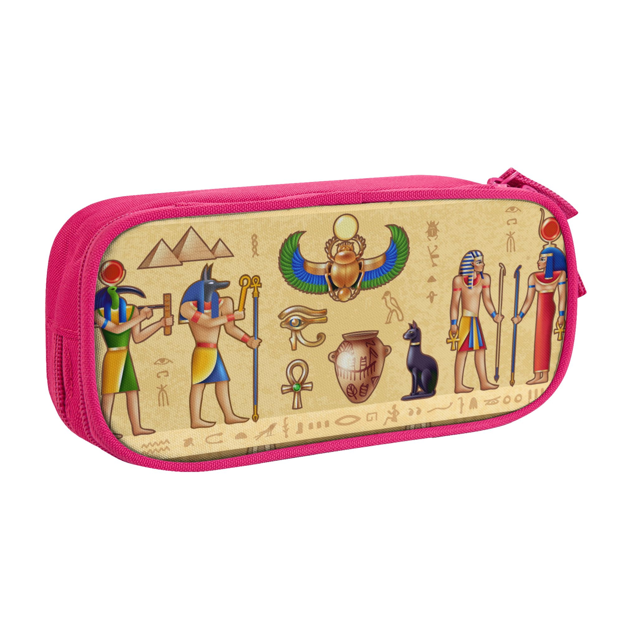 TEQUAN Large Capacity Pencil Case, Golden Ancient Egyptian Elements ...