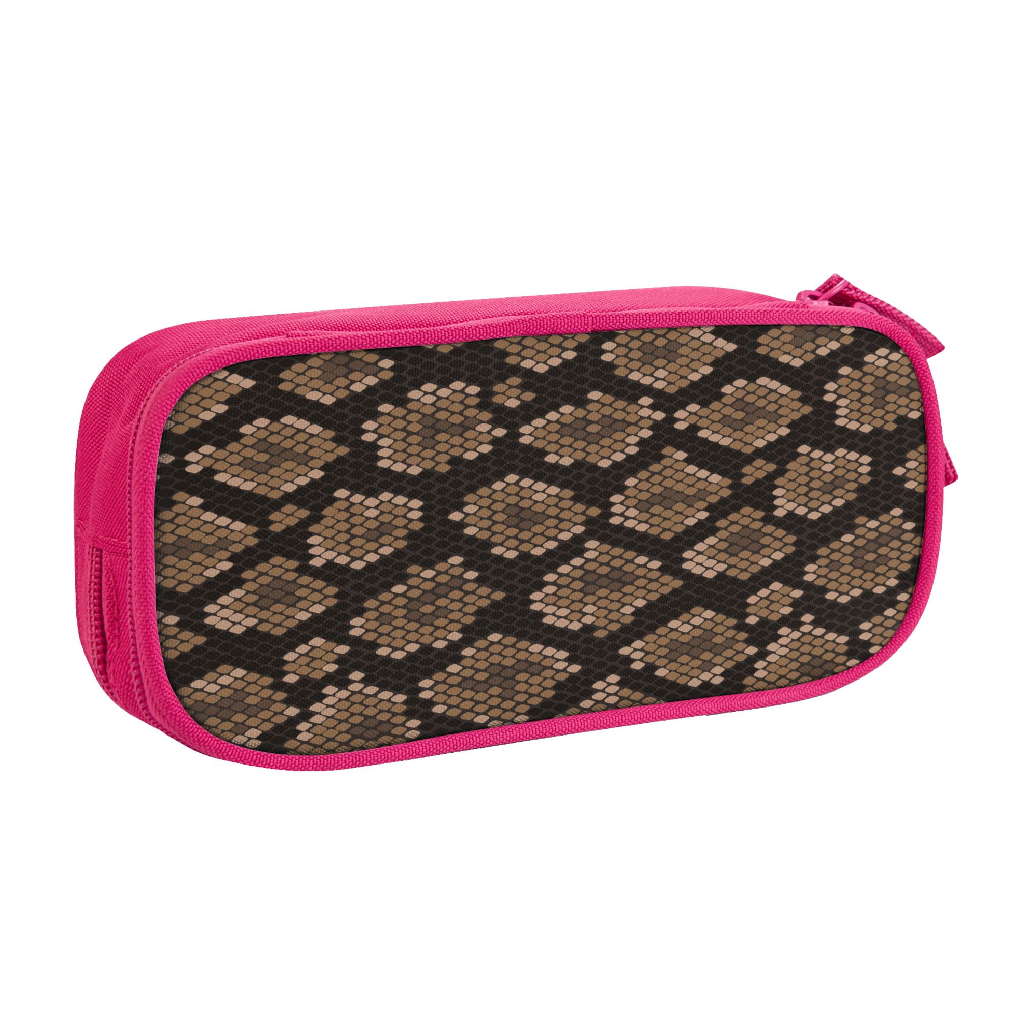 TEQUAN Large Capacity Pencil Case, Golden Snake Skin Animal Pattern ...