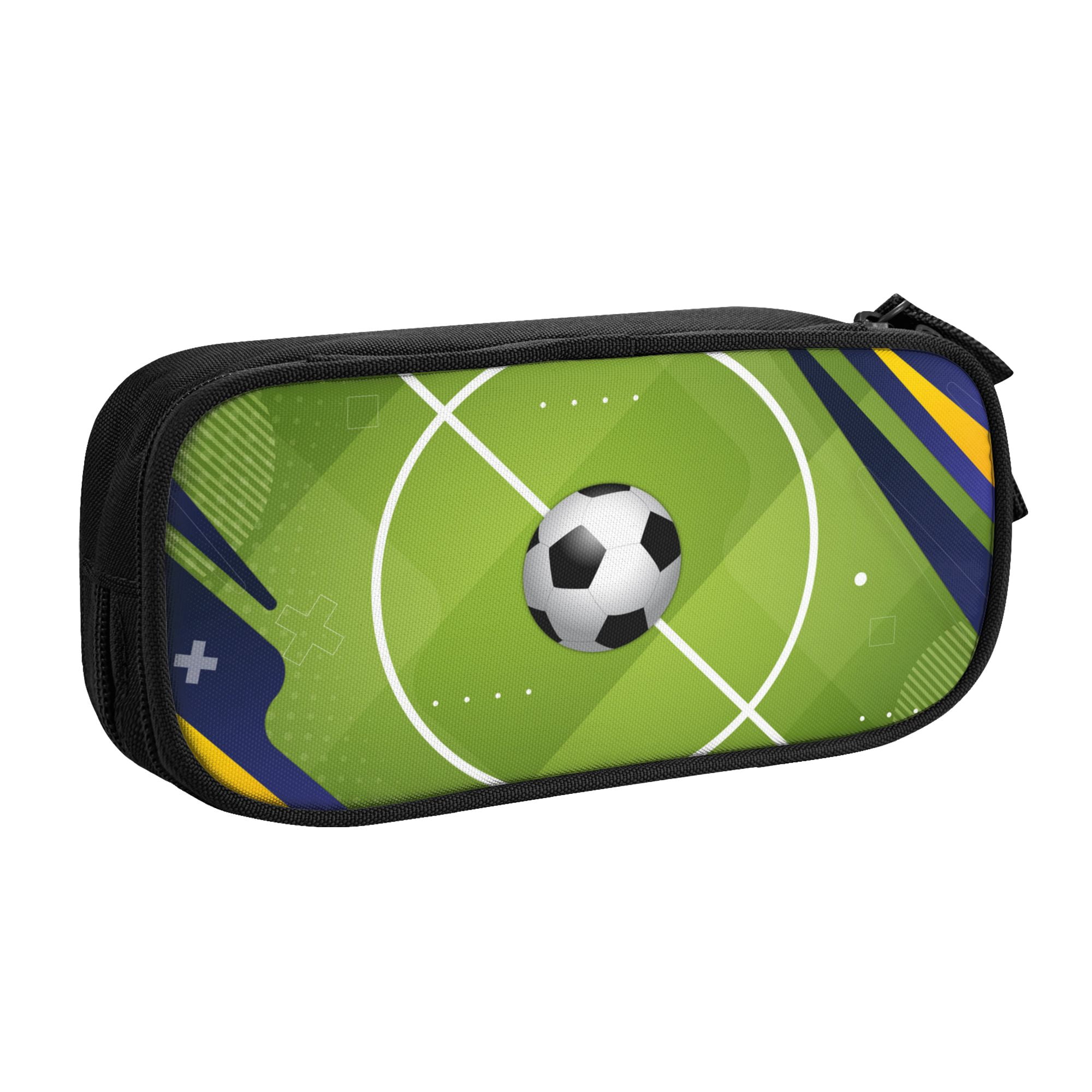 TEQUAN Large Capacity Pencil Case, Gradient Football Field Sports ...