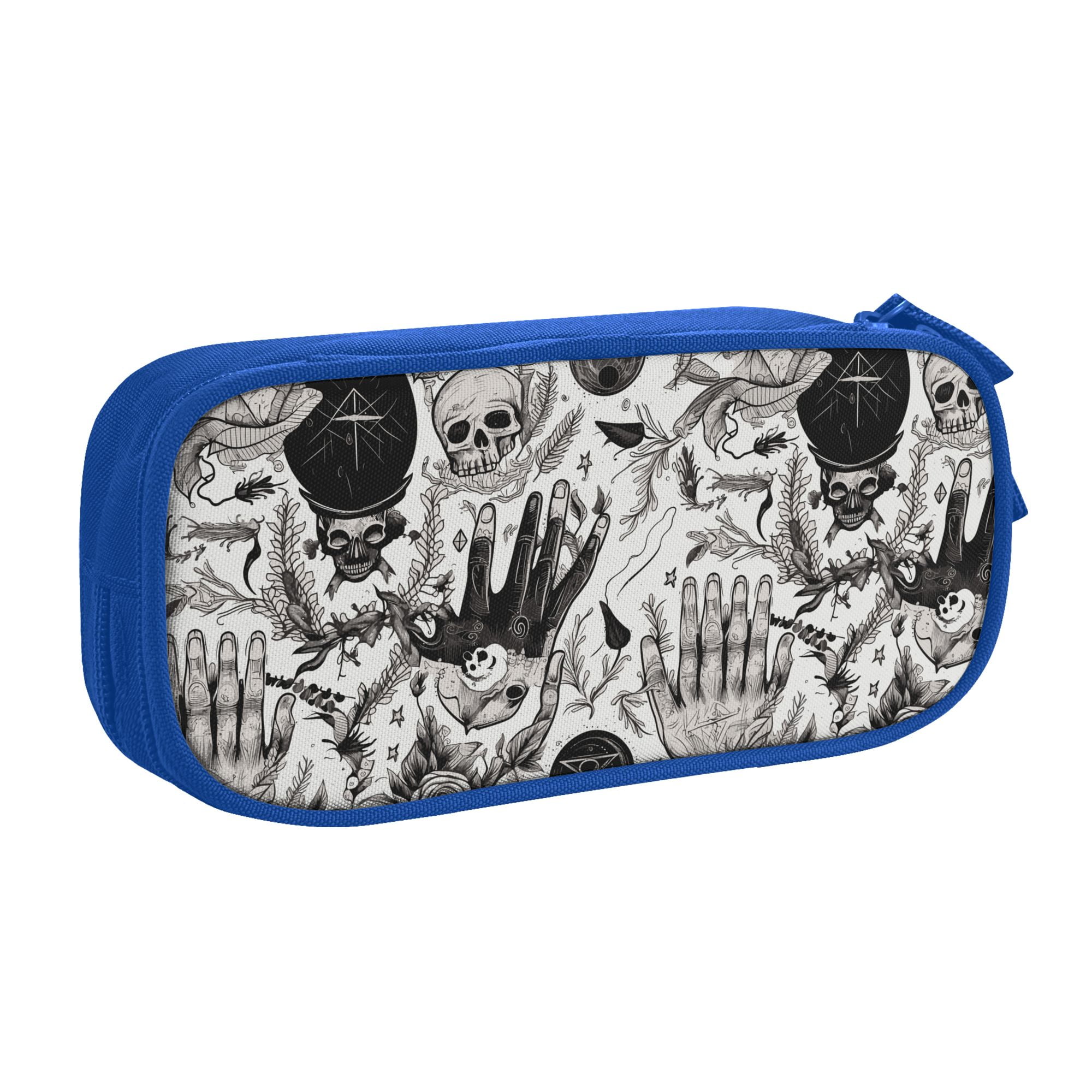 TEQUAN Large Capacity Pencil Case, Grunge Goth Aesthetic Pattern Pencil ...