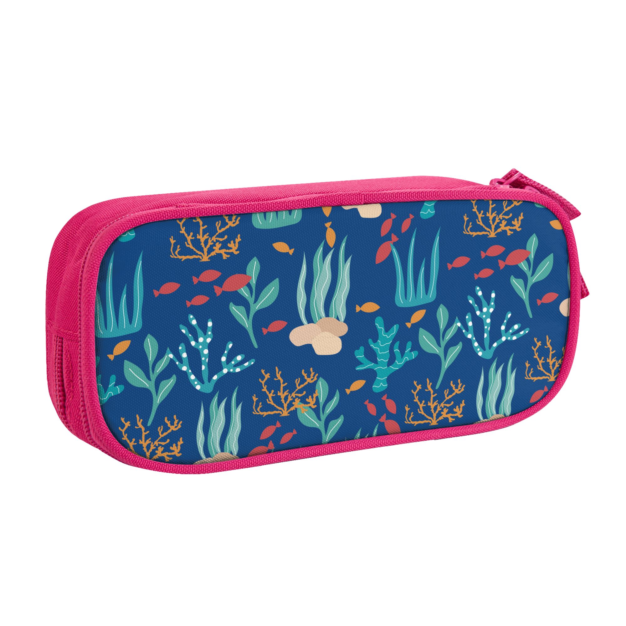 TEQUAN Large Capacity Pencil Case, Marine Plants Seaweeds Corals ...
