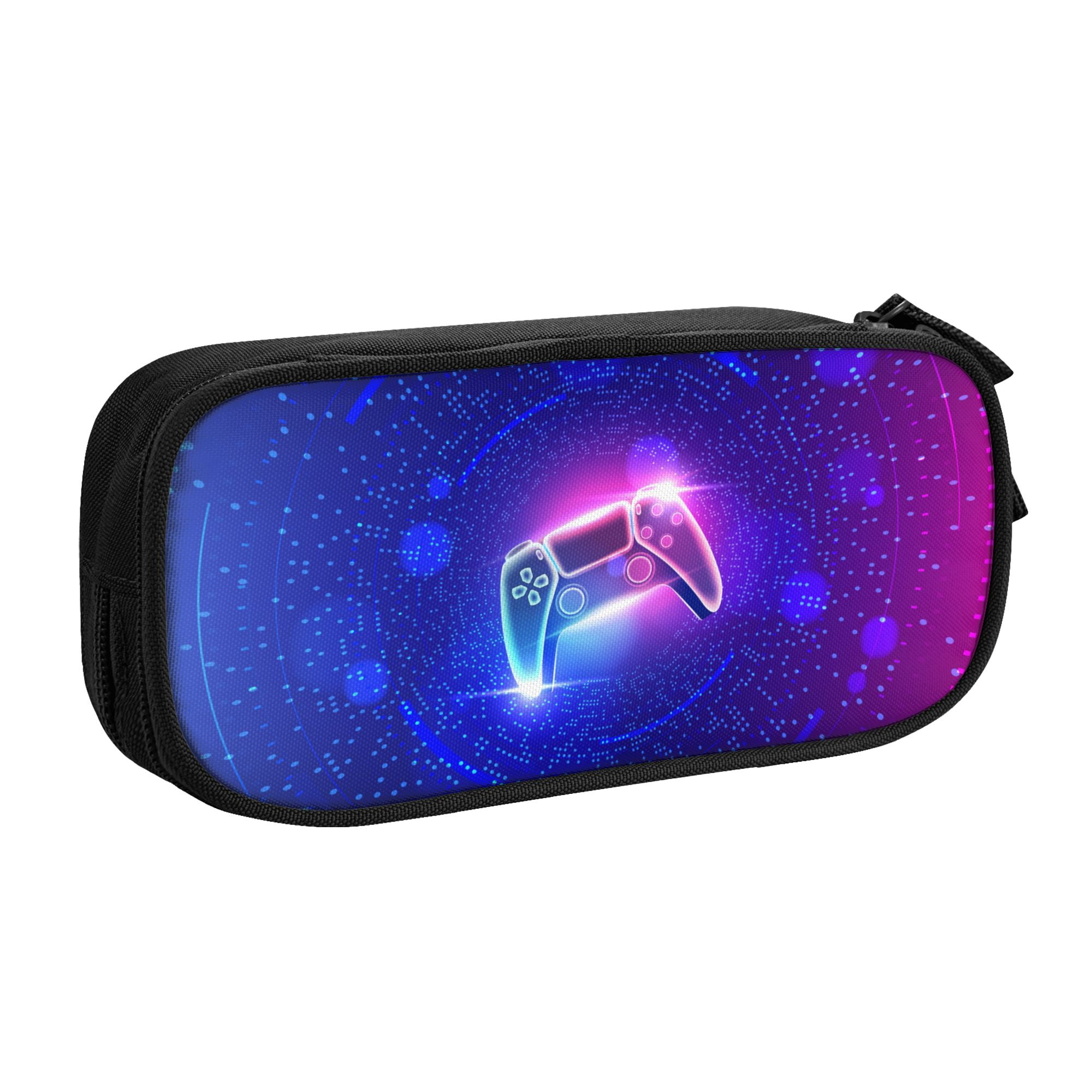 TEQUAN Large Capacity Pencil Case, Neon Game Controller Joystick ...