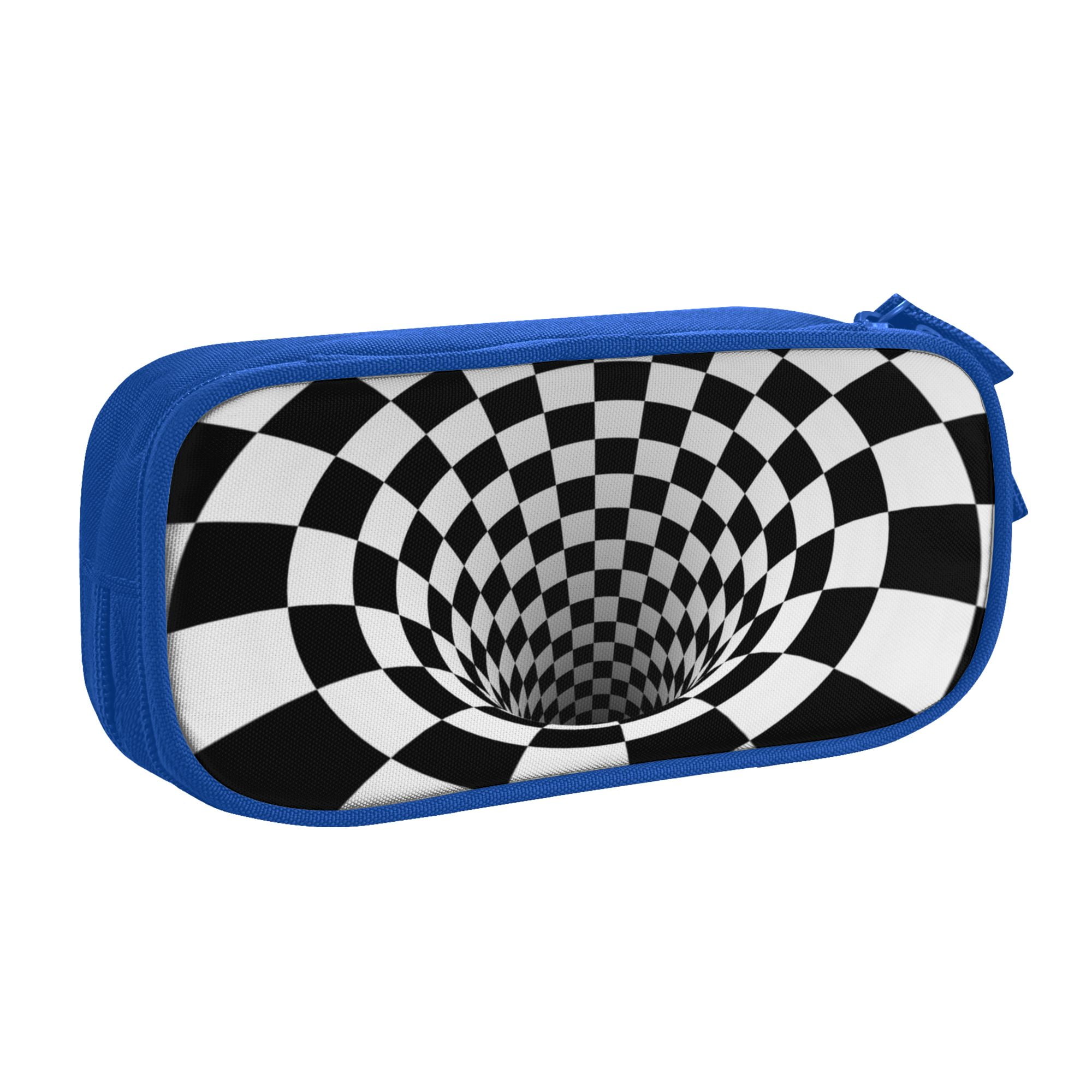 TEQUAN Large Capacity Pencil Case, Realistic 3D Checkered Illusion ...