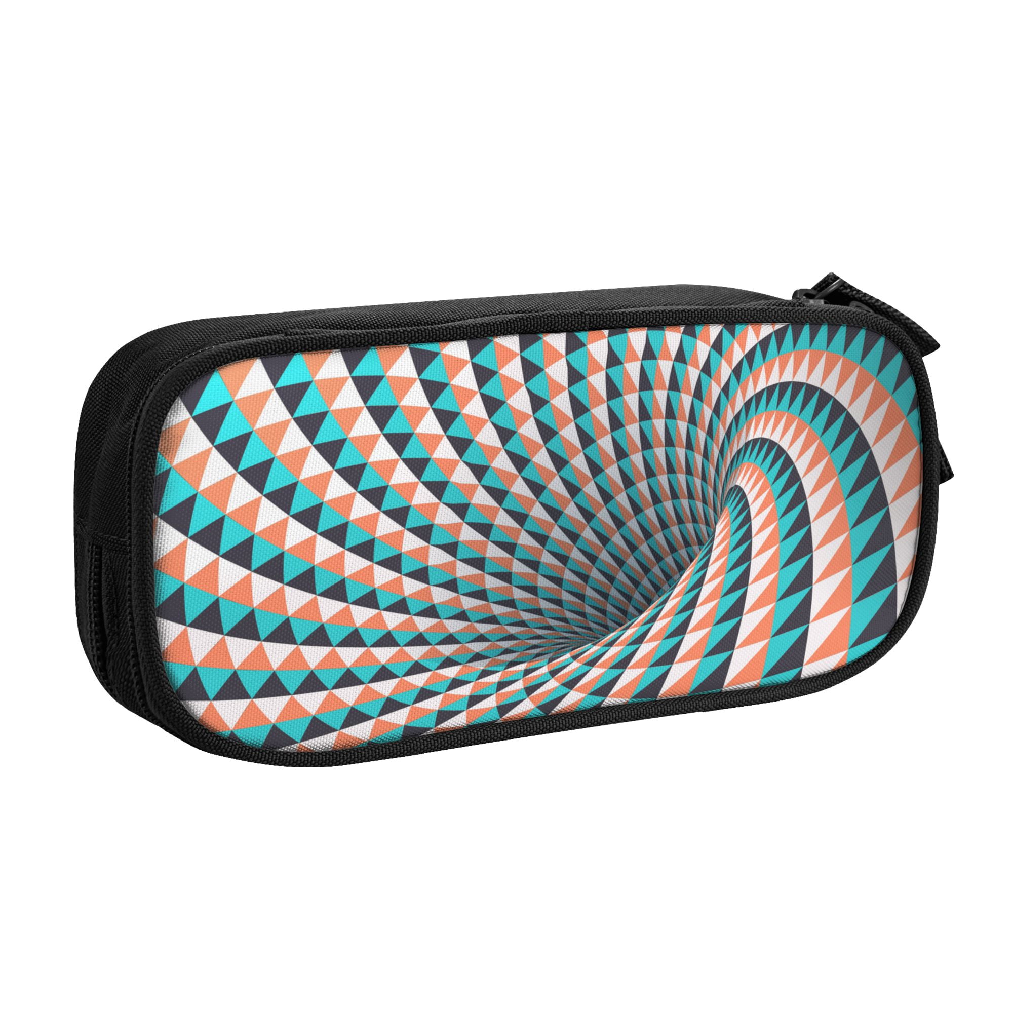 TEQUAN Large Capacity Pencil Case, Realistic Optical Illusion Pattern ...