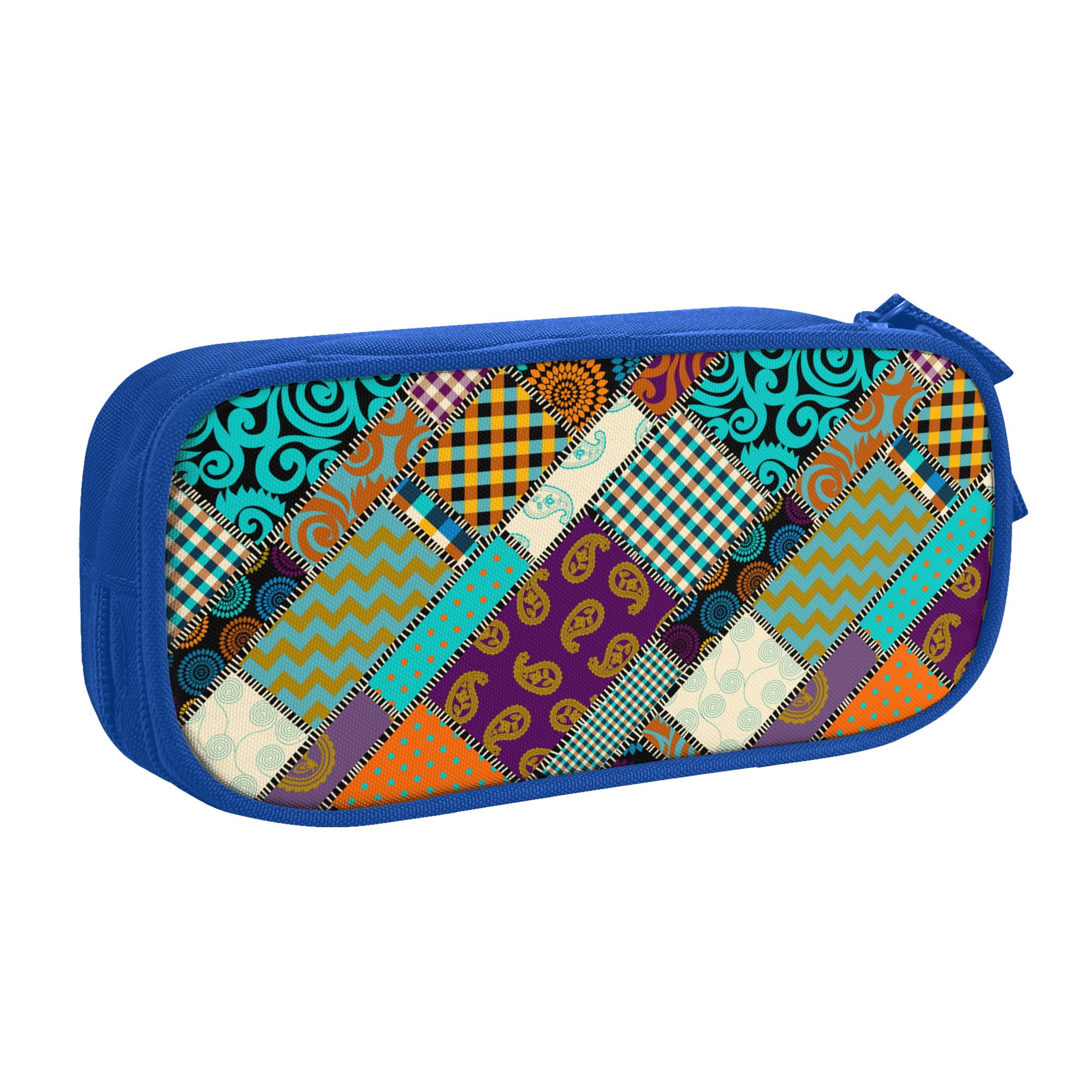TEQUAN Large Capacity Pencil Case, Retro Mughal Ethnic Style Floral ...
