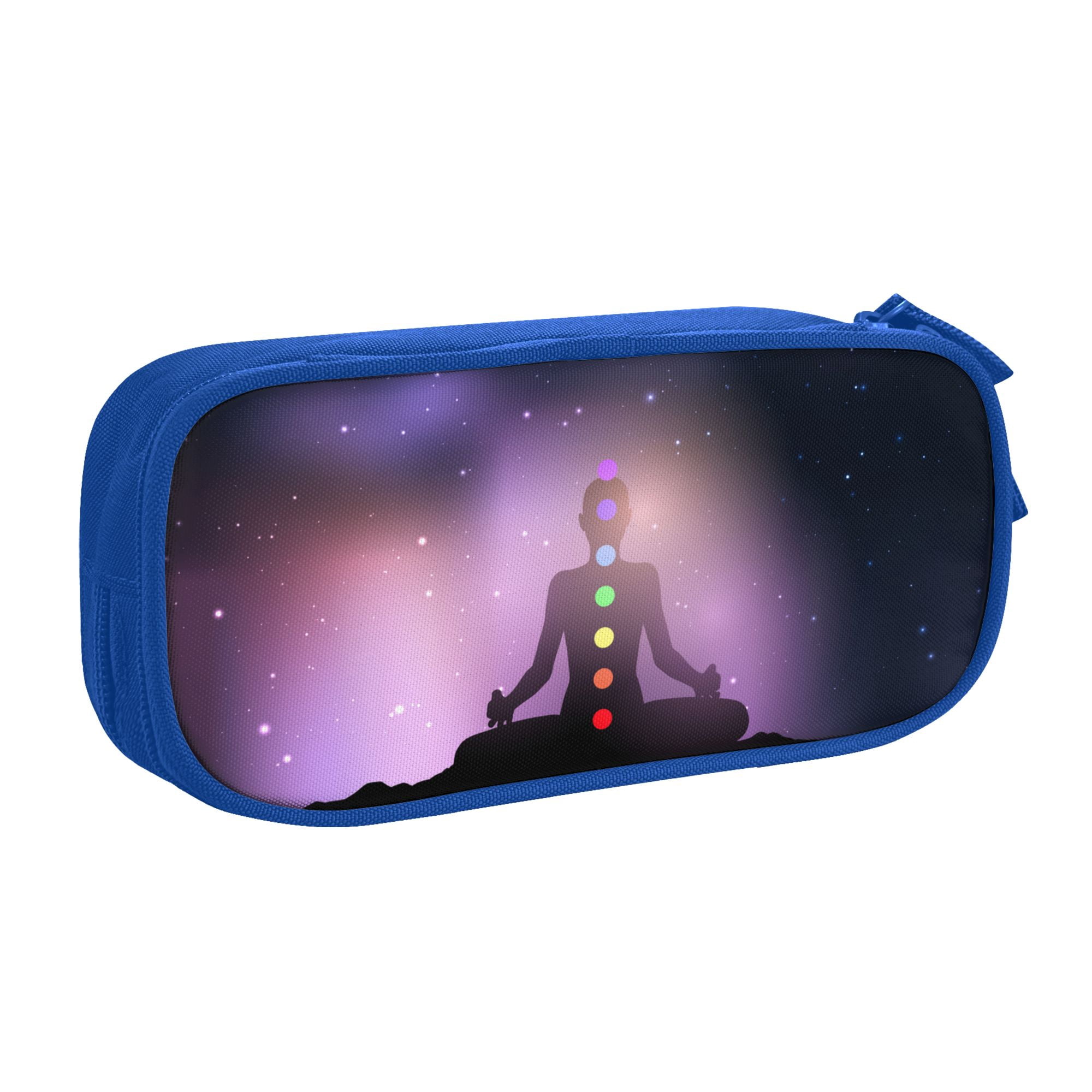 TEQUAN Large Capacity Pencil Case, Starry Night Yoga Meditation Pattern ...