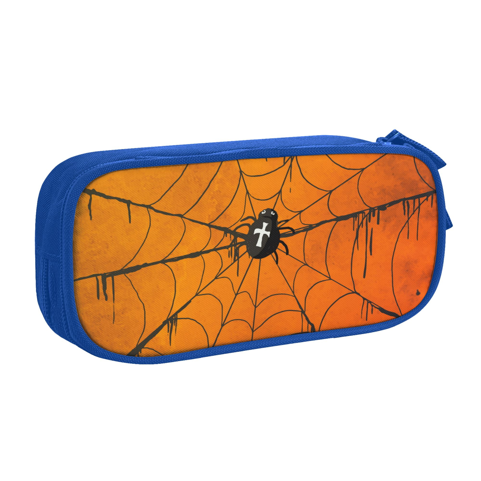 TEQUAN Large Capacity Pencil Case, Watercolor Spider Web Halloween ...