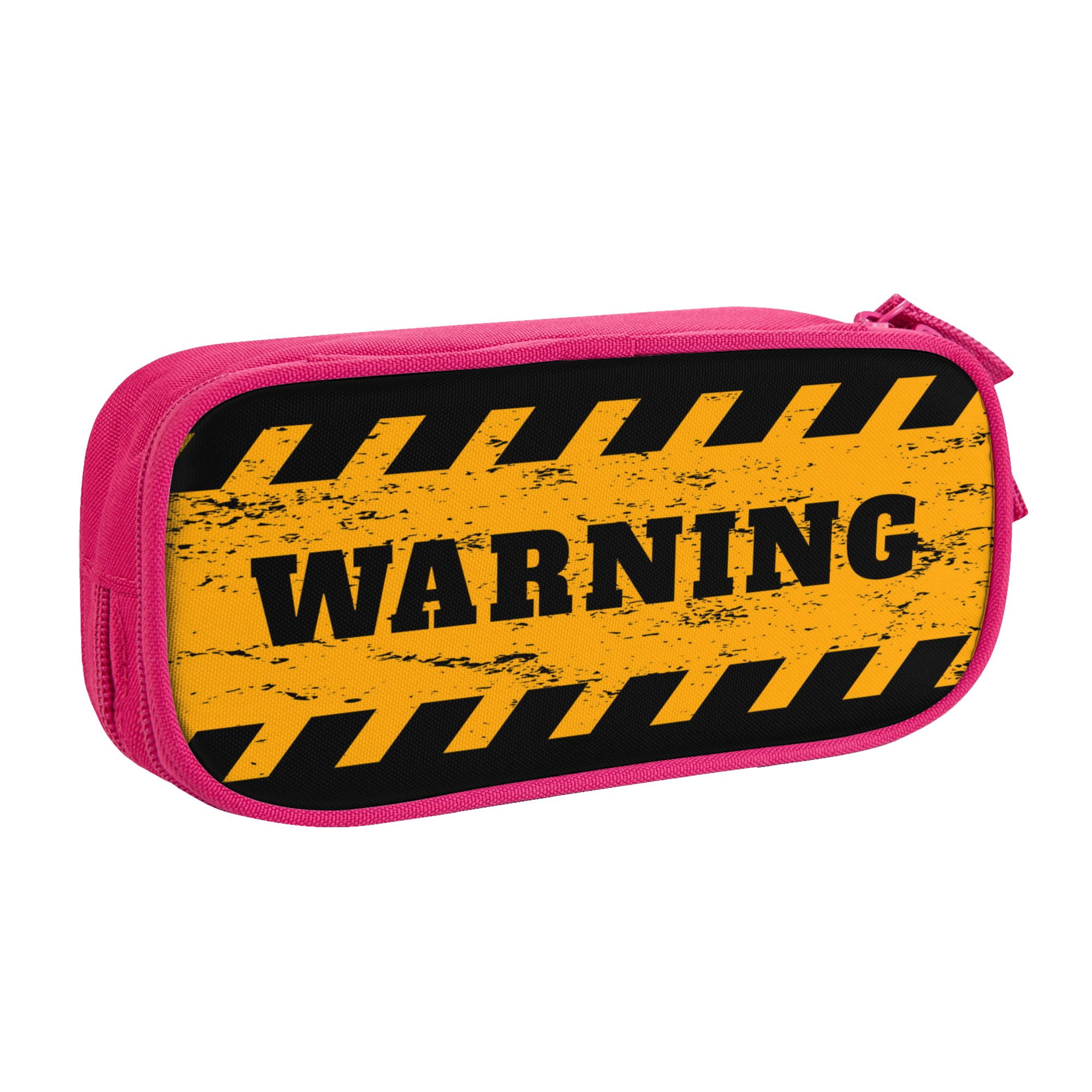 TEQUAN Large Capacity Pencil Case, Yellow Black Warning Stripes Pattern ...
