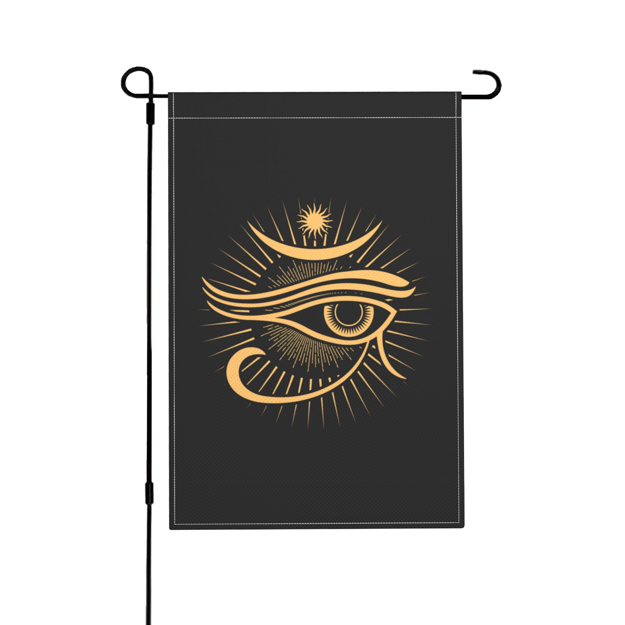 TEQUAN Magic Evil Seeing Eye Garden Flags, 18 x 12 inch Double Sided ...