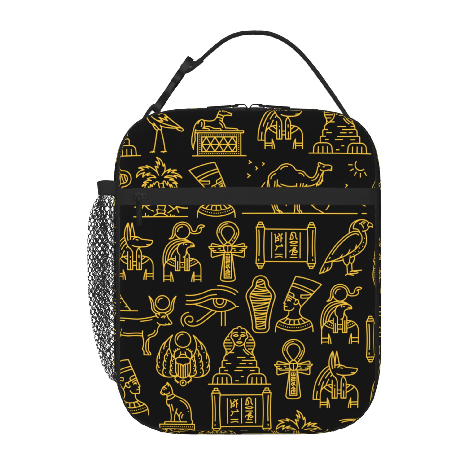 TEQUAN Portable Lunch Bag, Ancient Gods of Egypt Pattern Reusable ...