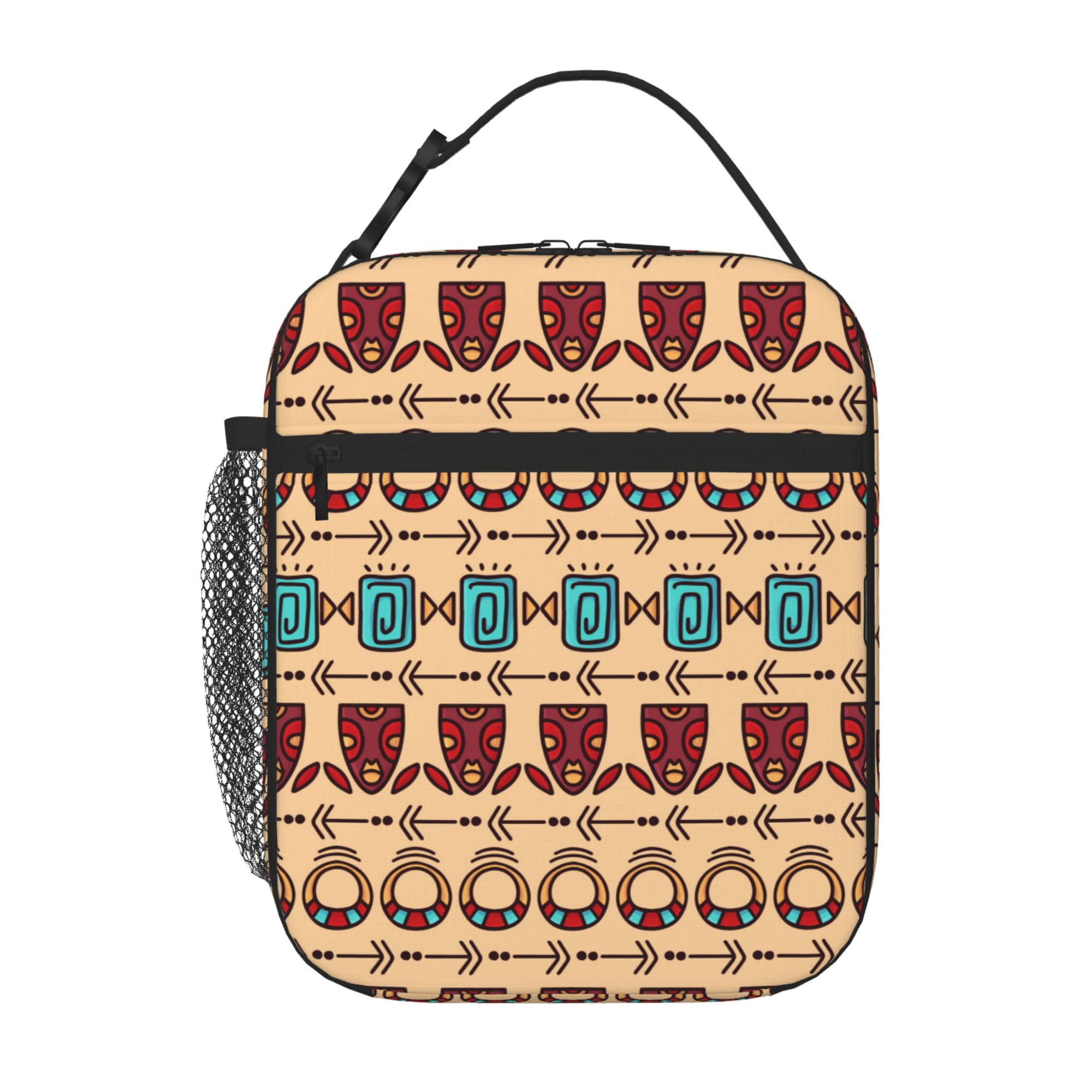 TEQUAN Portable Lunch Bag, Bohemian African Tribe Style Pattern ...