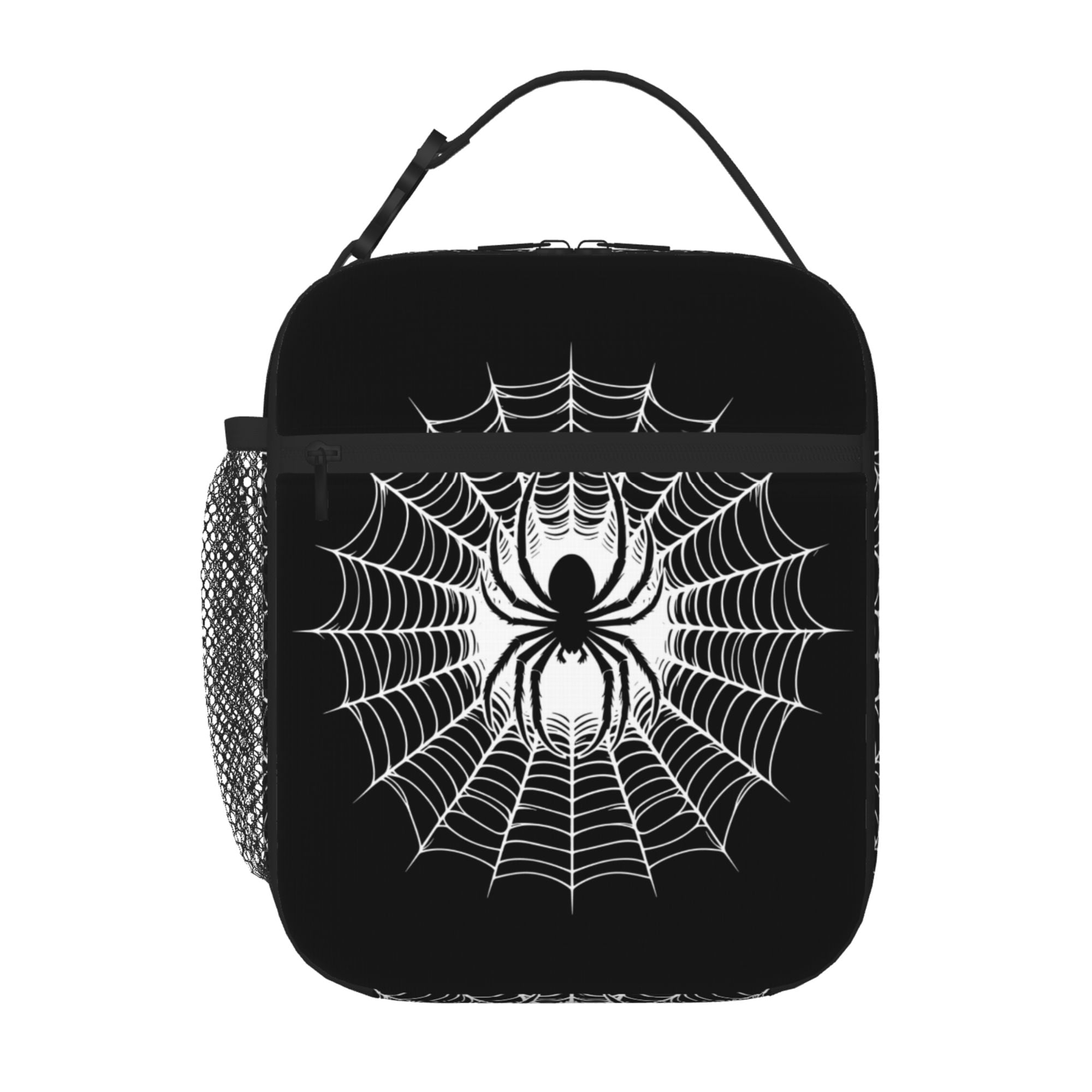 TEQUAN Portable Lunch Bag, Fantasy Spider Net Abstract Pattern Reusable ...