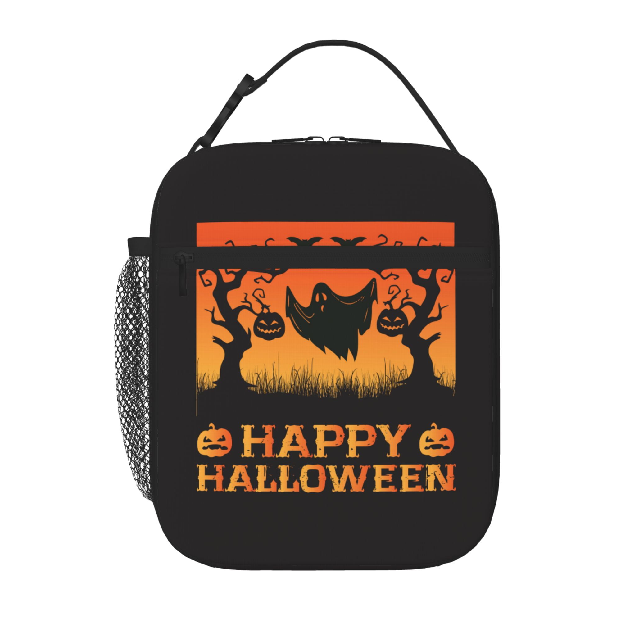 TEQUAN Portable Lunch Bag, Happy Halloween Horror Ghosts Pattern ...