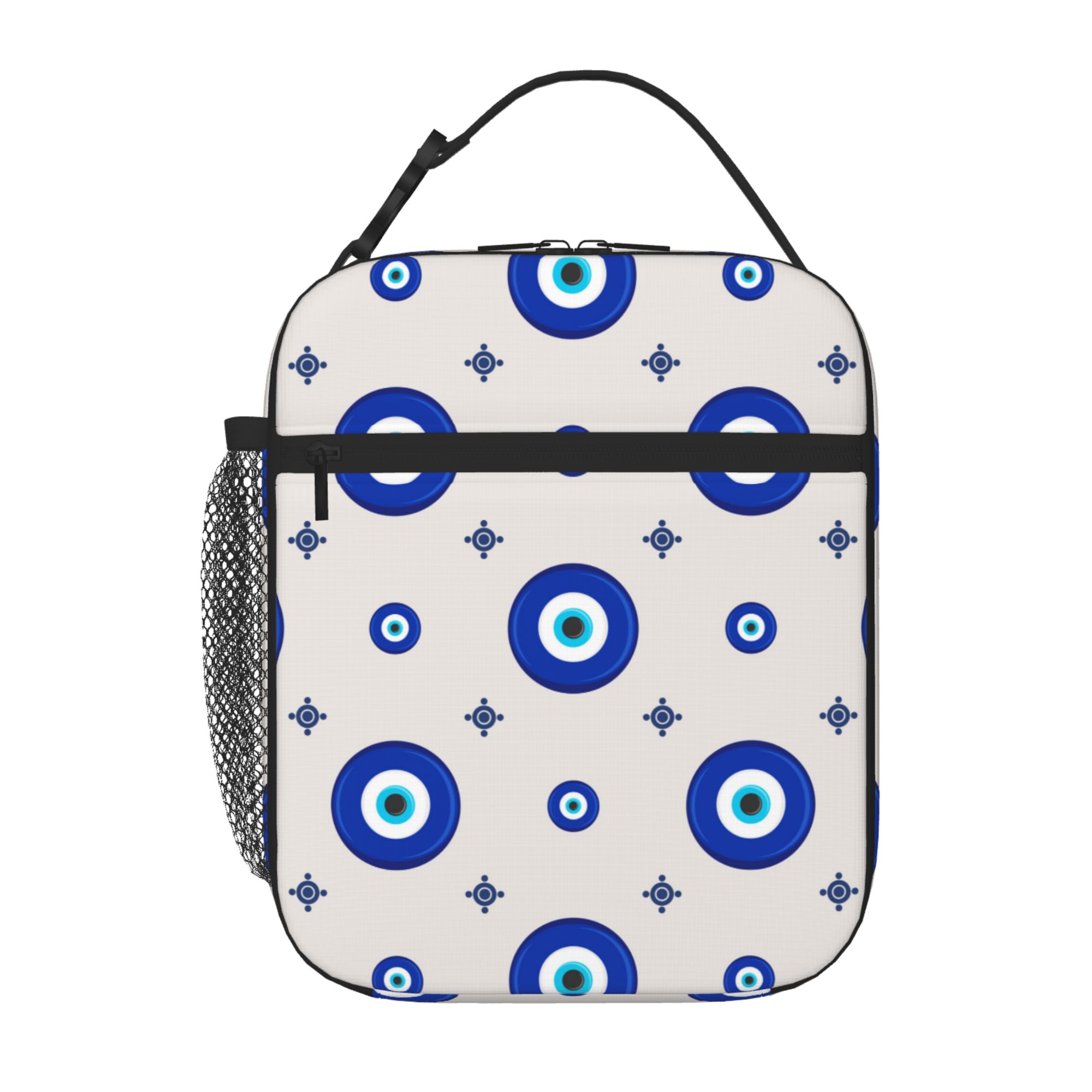 TEQUAN Portable Lunch Bag, Mystic Blue Amulet Evil Eyes Pattern ...